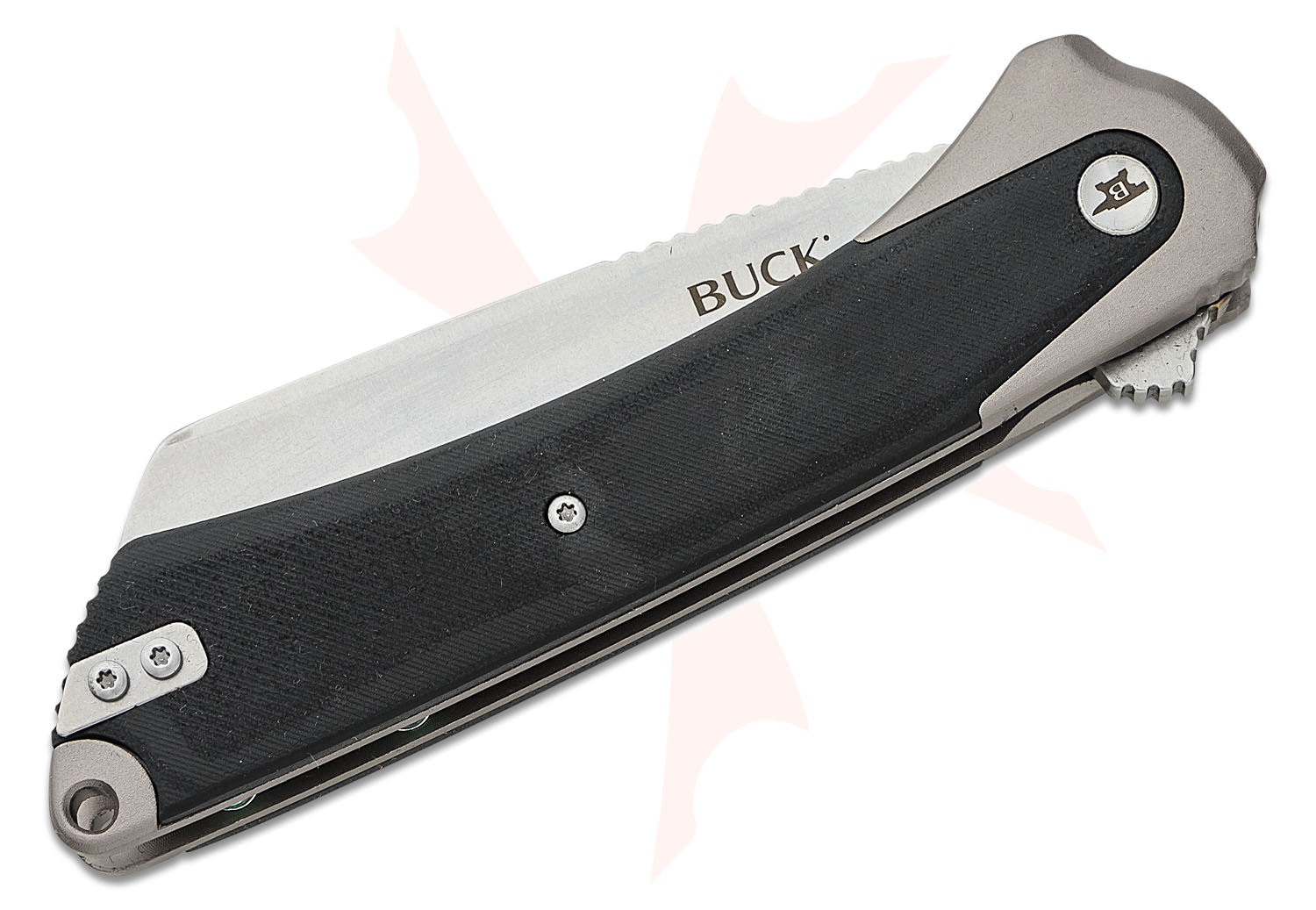 Buck 263 HiLine XL Manual Flipper Knife 3.75" D2 Tumbled Cleaver-Style ...