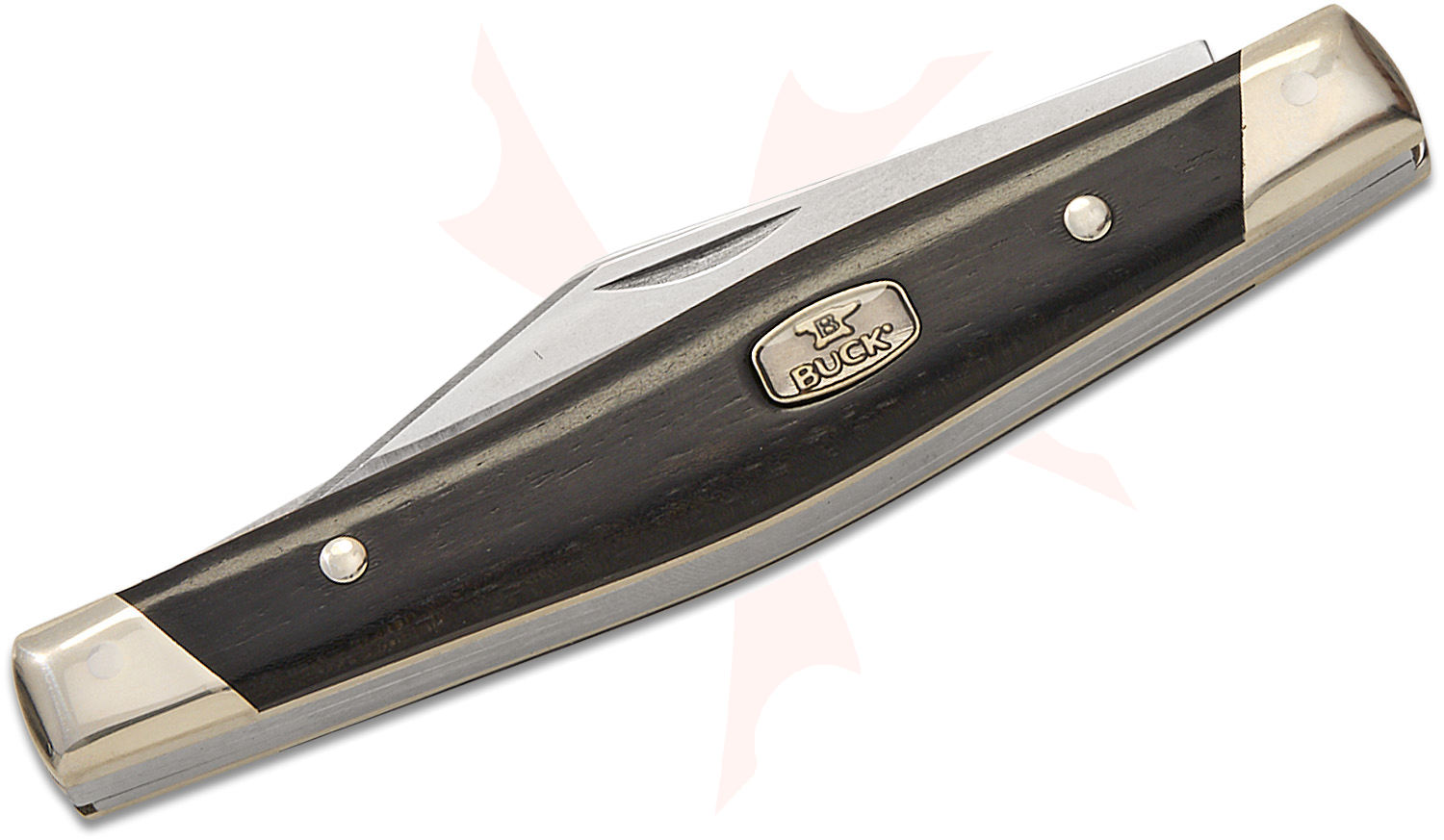 Buck 0301BRS2 Stockman 3 Blade Slipjoint Folding Knife 4" Closed, Ebony ...