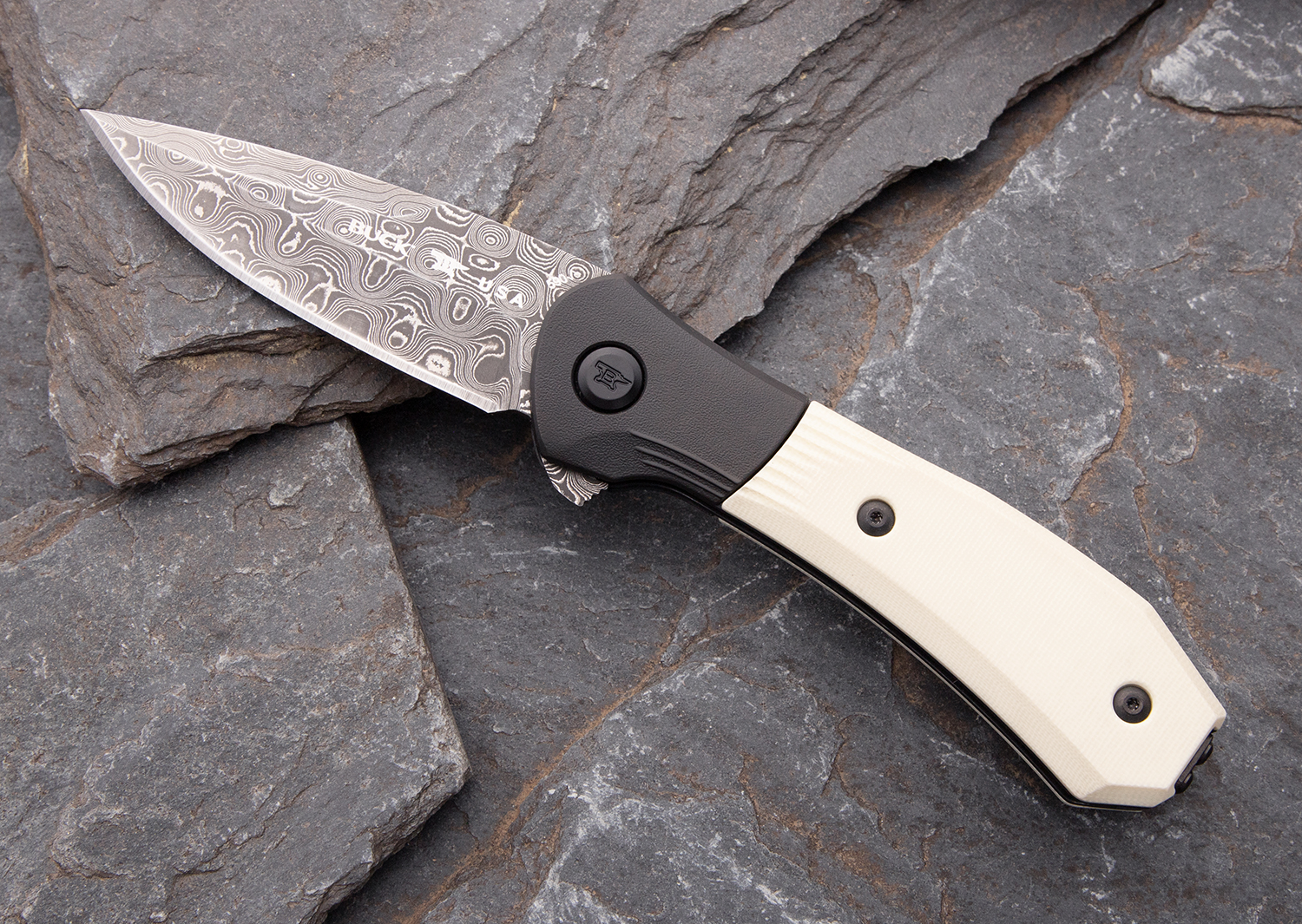 Buck 590 Legacy Collection Paradigm Assisted Flipper Knife 3" Raindrop ...