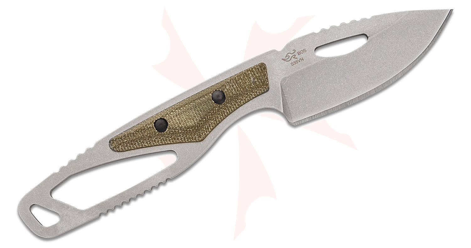 Buck 630GRS PakLite Hide Pro Fixed Blade Knife 2.75" S35VN Stonewashed ...