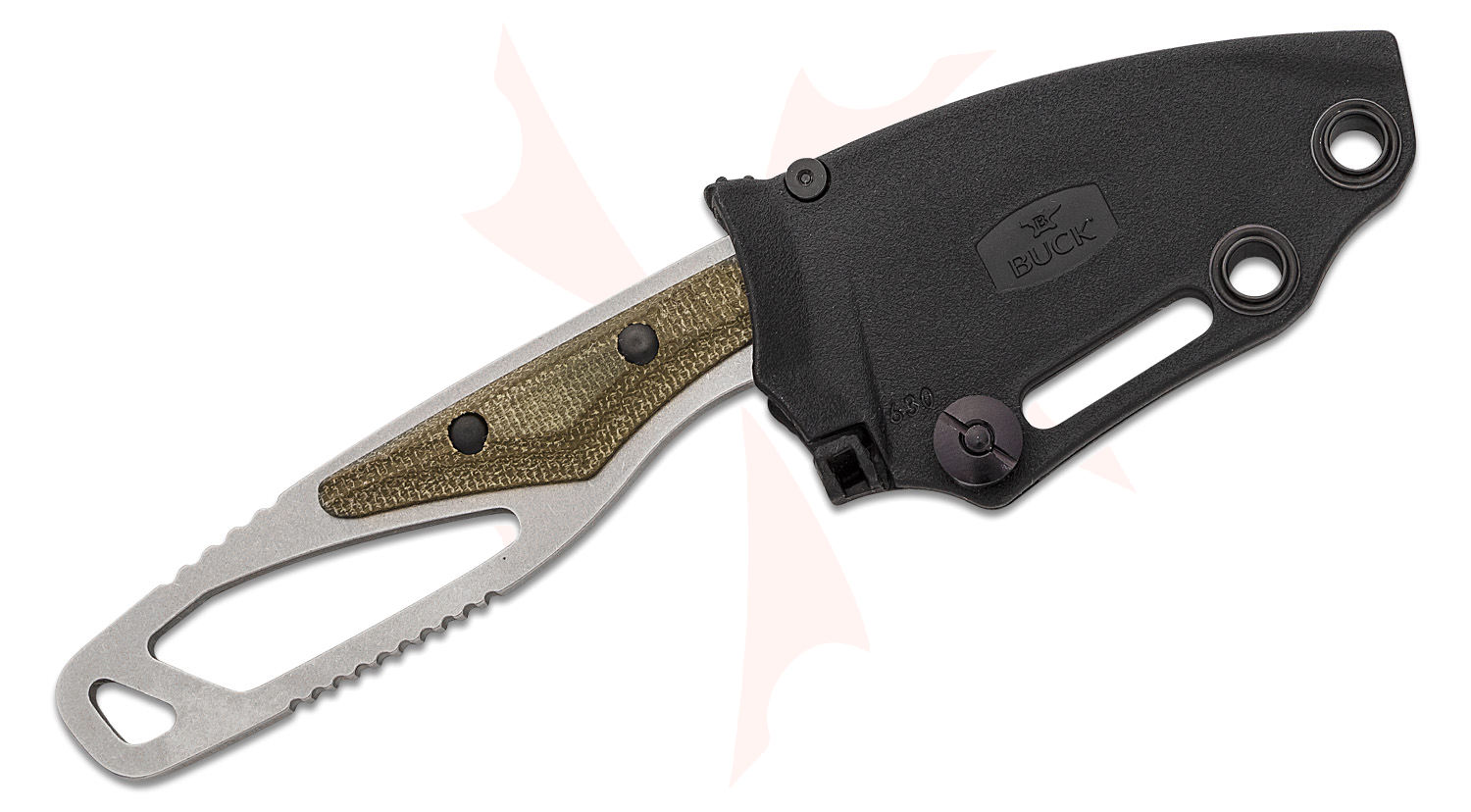 Buck 630GRS PakLite Hide Pro Fixed Blade Knife 2.75" S35VN Stonewashed ...