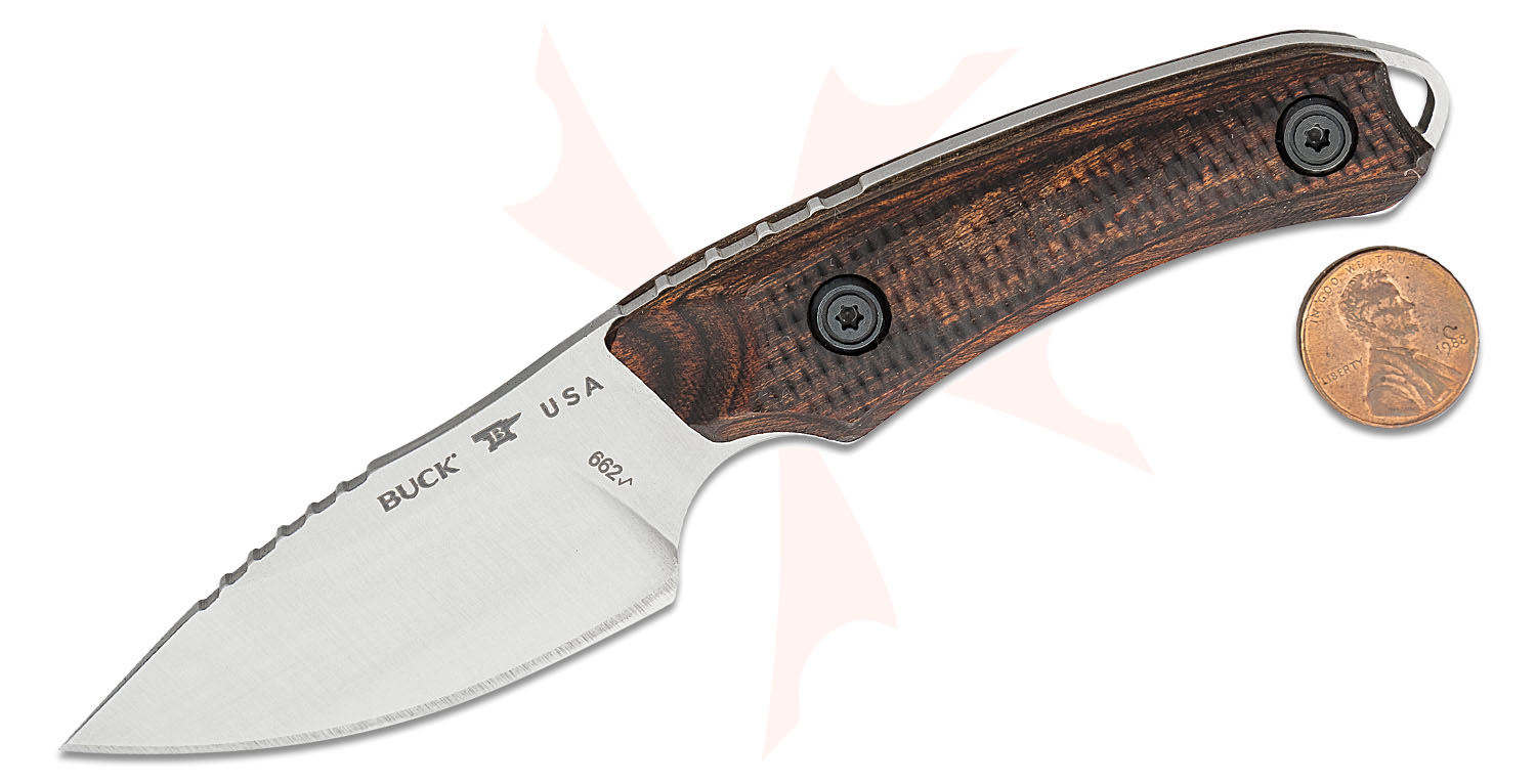 Buck 662 Alpha Scout Fixed Blade Knife 2.875" S35VN Satin Drop Point ...