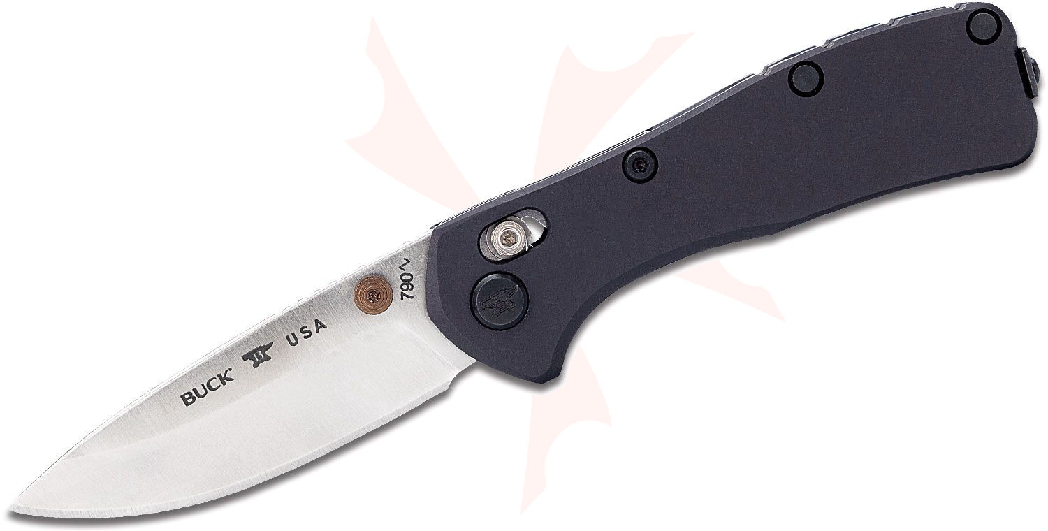Buck 0790BKS Mini Range Elite Crossbar Lock Folding Knife 2.625" CPM ...