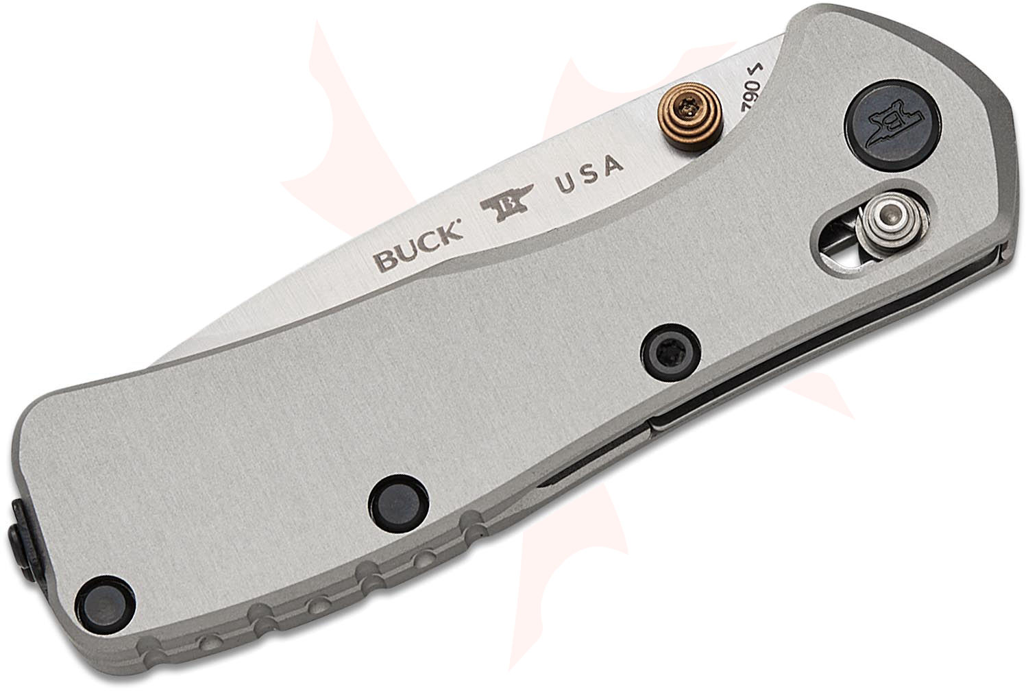 Buck 0790GYS Mini Range Elite Crossbar Lock Folding Knife 2.625" CPM ...