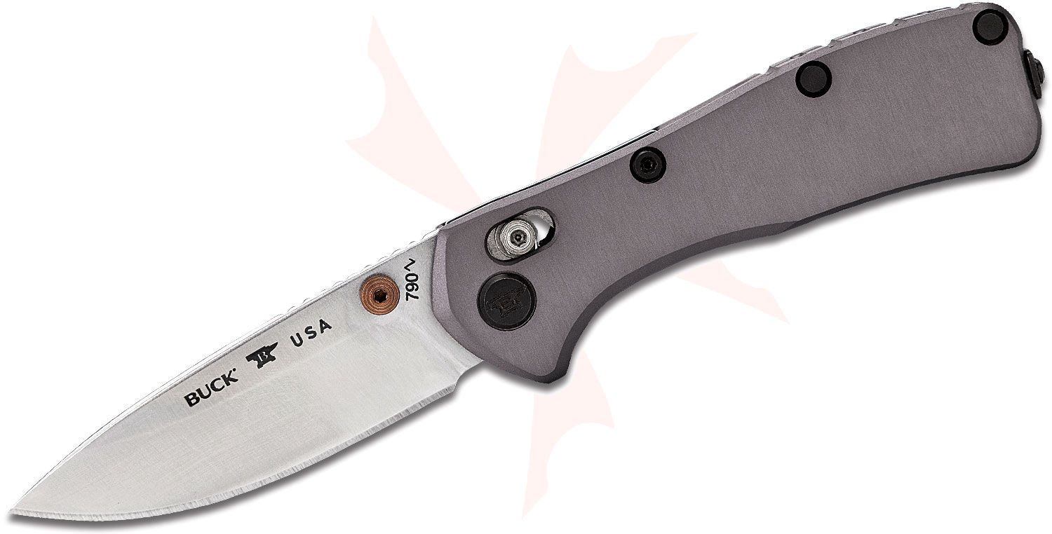 Buck 0790GYS Mini Range Elite Crossbar Lock Folding Knife 2.625" CPM ...