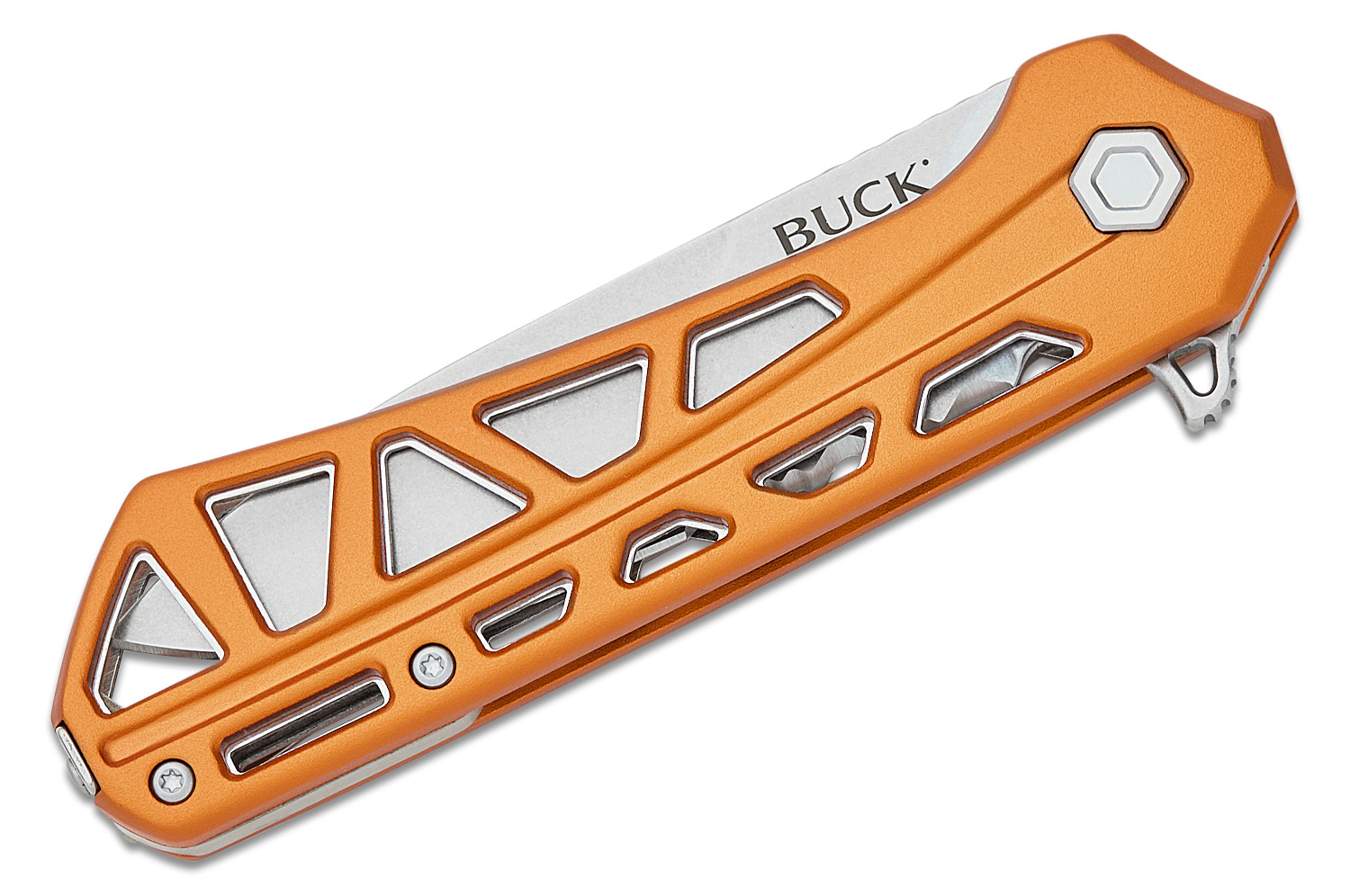 Buck 812 Trace Liner Lock Flipper Knife 3.23" Stonewashed Combo Drop ...