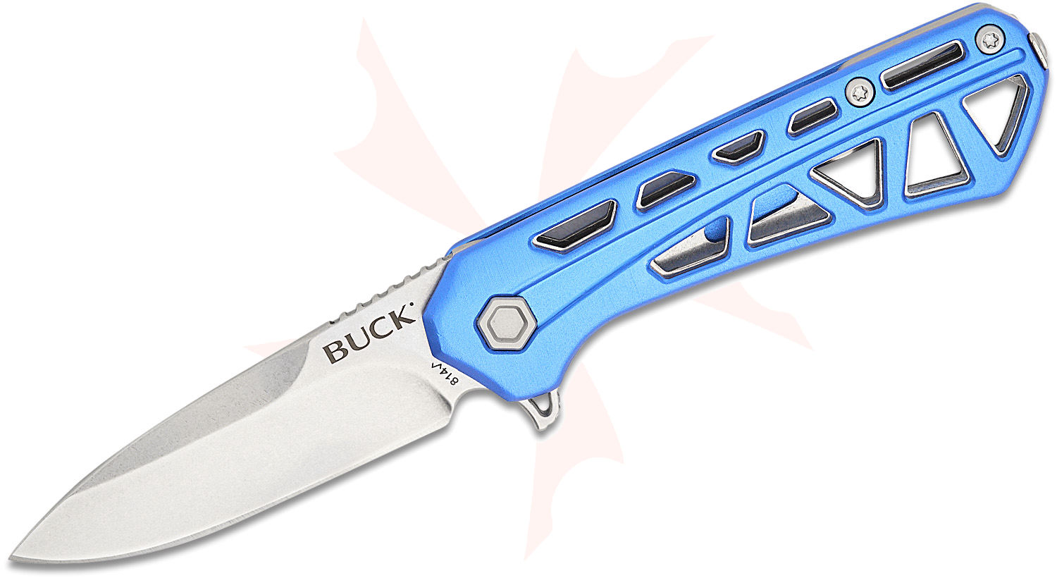 Buck 814 Mini Trace Liner Lock Flipper Knife 2.43" Stonewashed Drop ...
