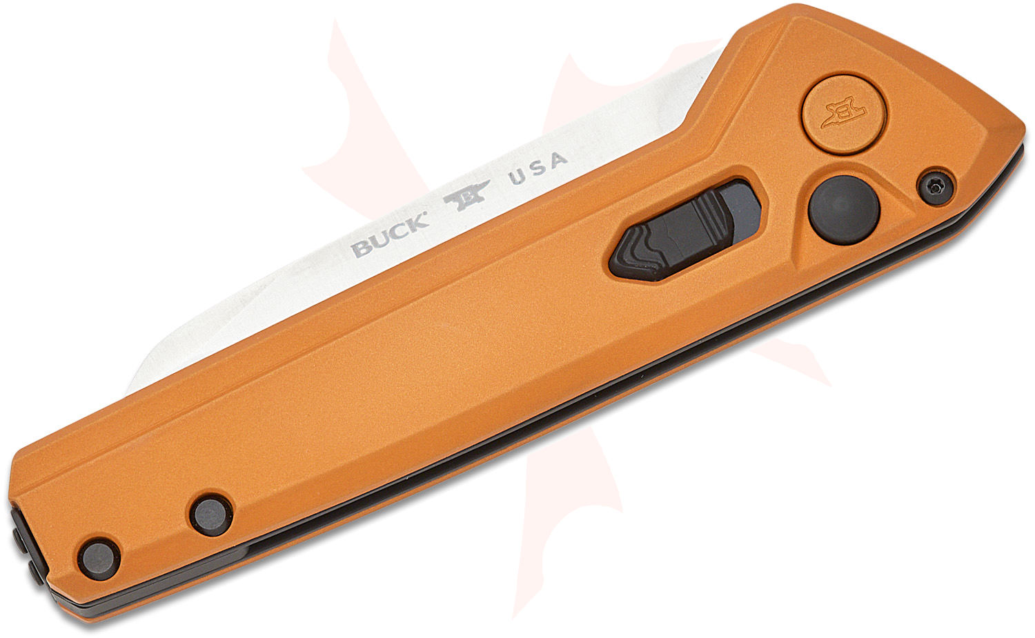 Buck 838 Deploy AUTO Button Lock Folding Knife 3.125" 154CM Stonewashed ...