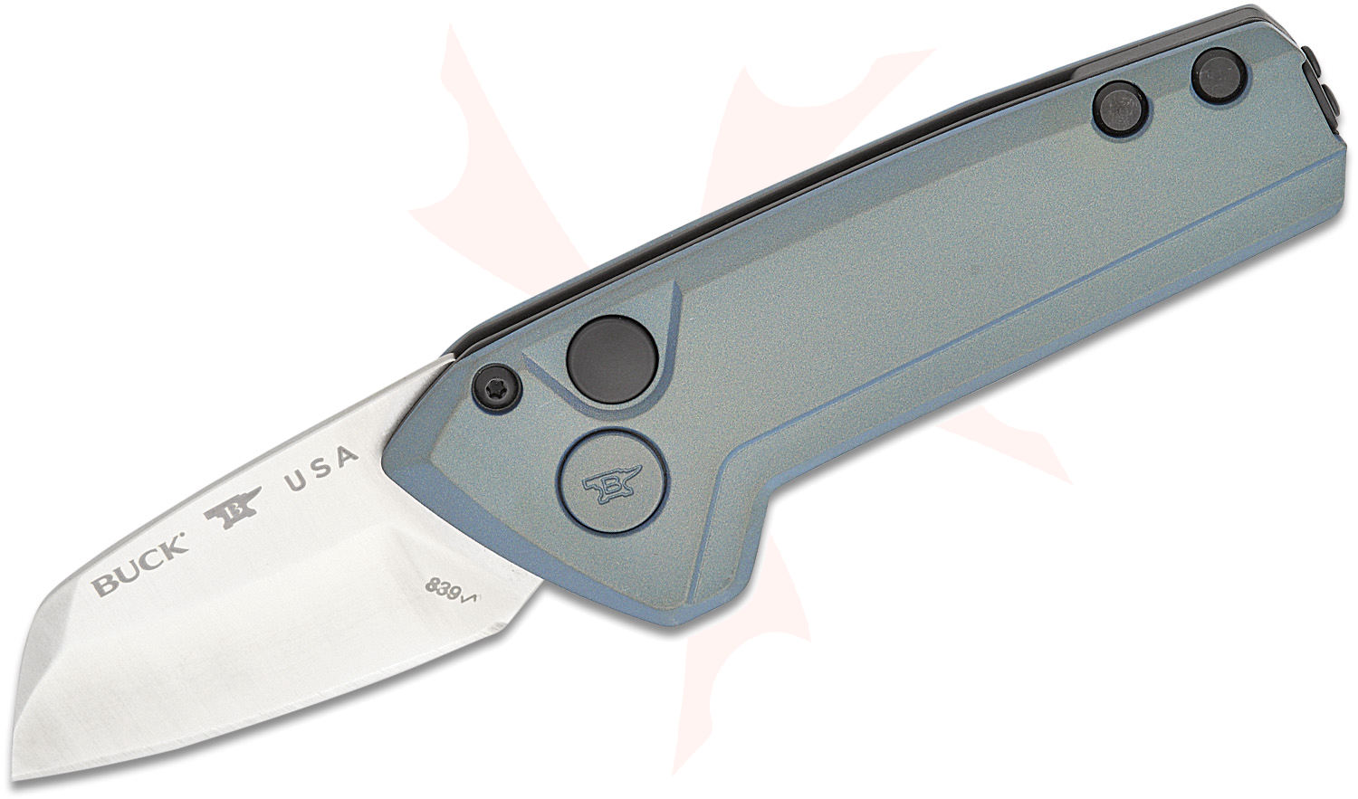 Buck 839 Mini Deploy AUTO Button Lock Folding Knife 1.75" 154CM ...