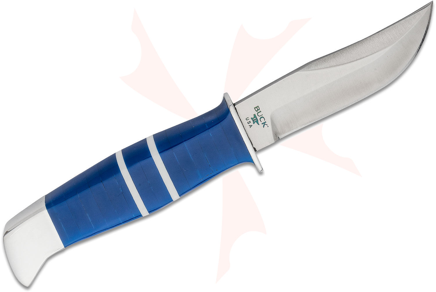 Buck 212 Legacy Collection Ranger Fixed 3.625" Satin Plain Blade, Blue ...