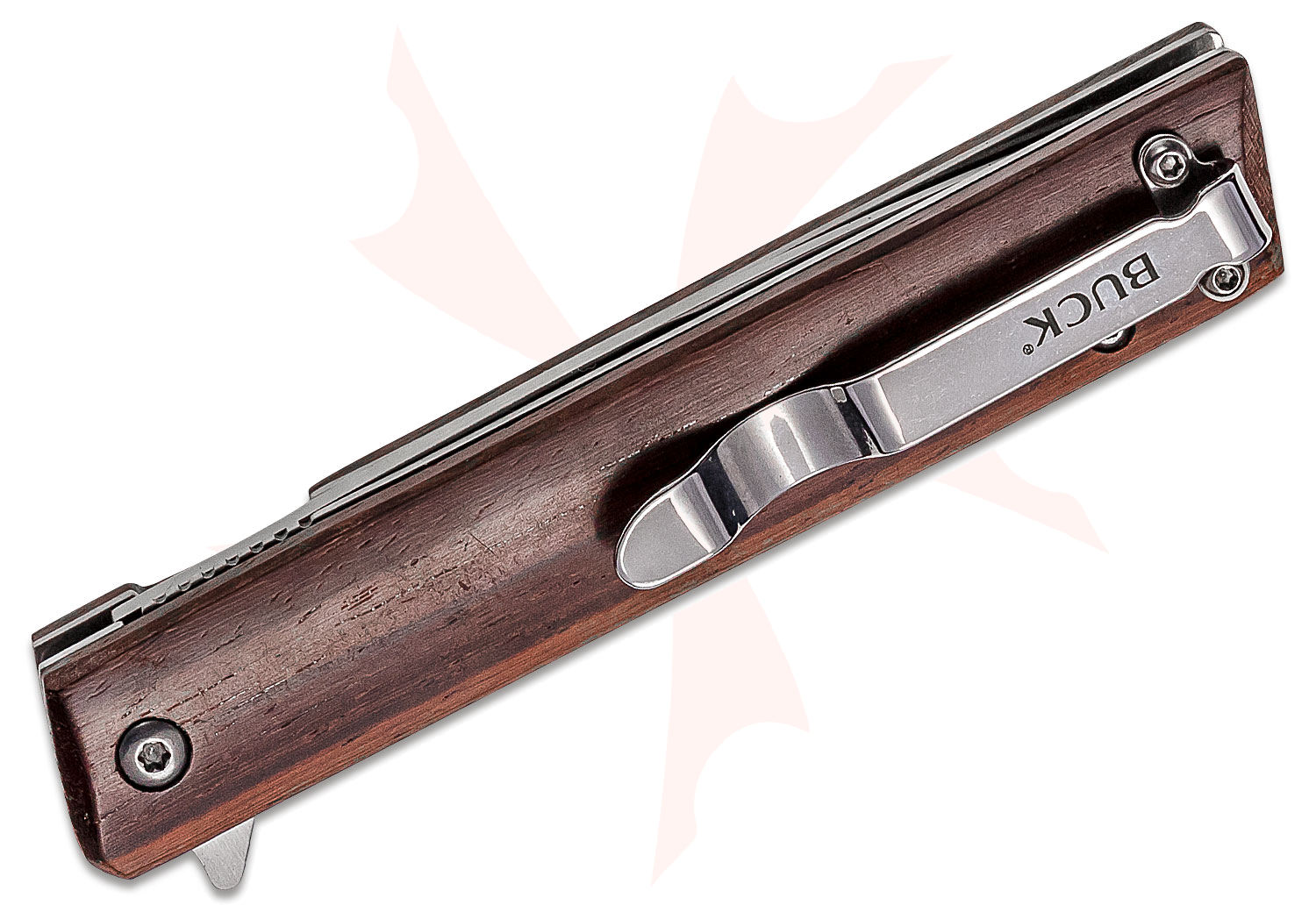 Buck 256 Decatur Ball Bearing Flipper Knife 3.5" Drop Point Plain Blade ...