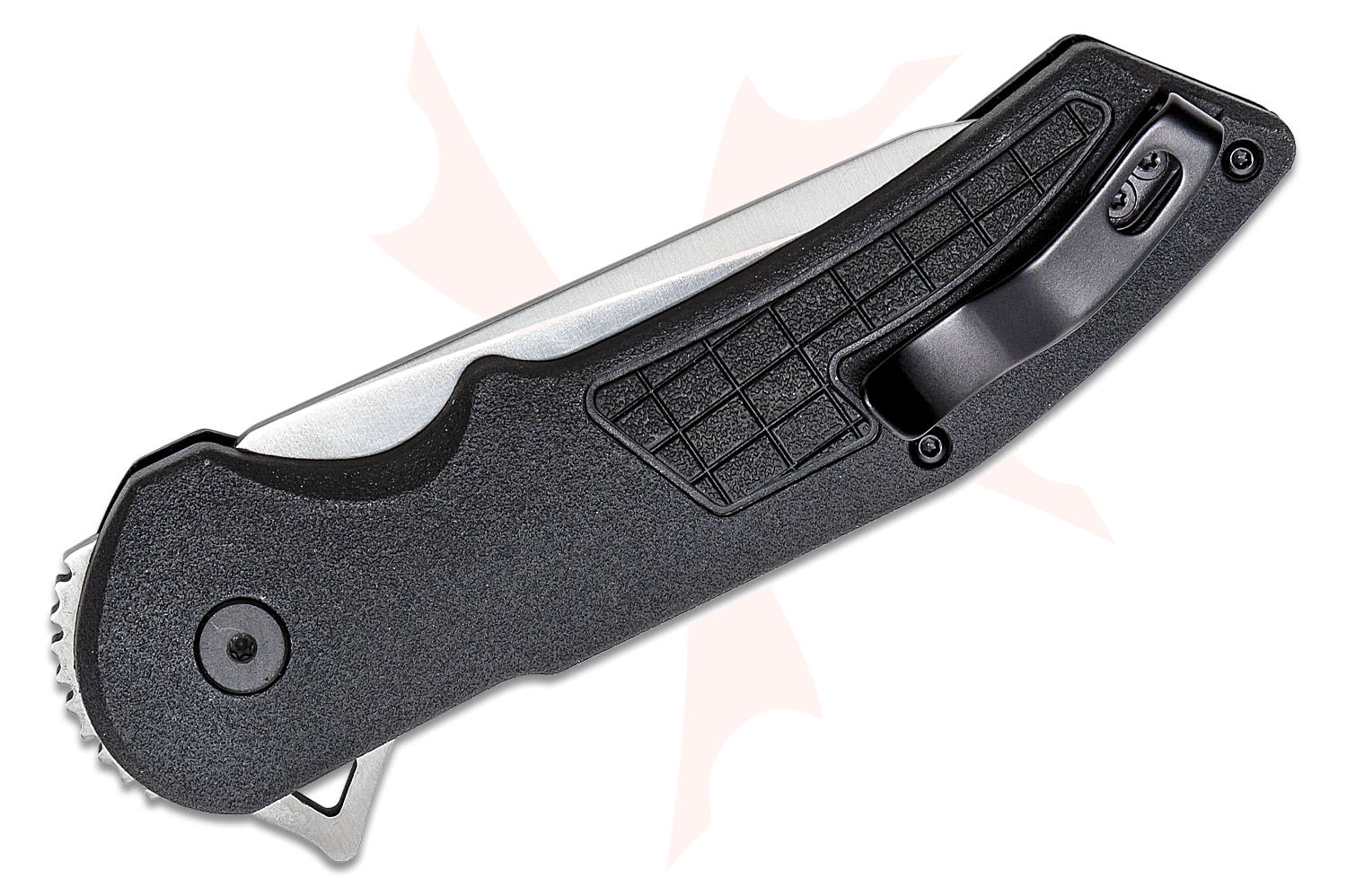 Buck 261 Hexam Flipper Knife 3.33" Satin Drop Point Blade, Black ...