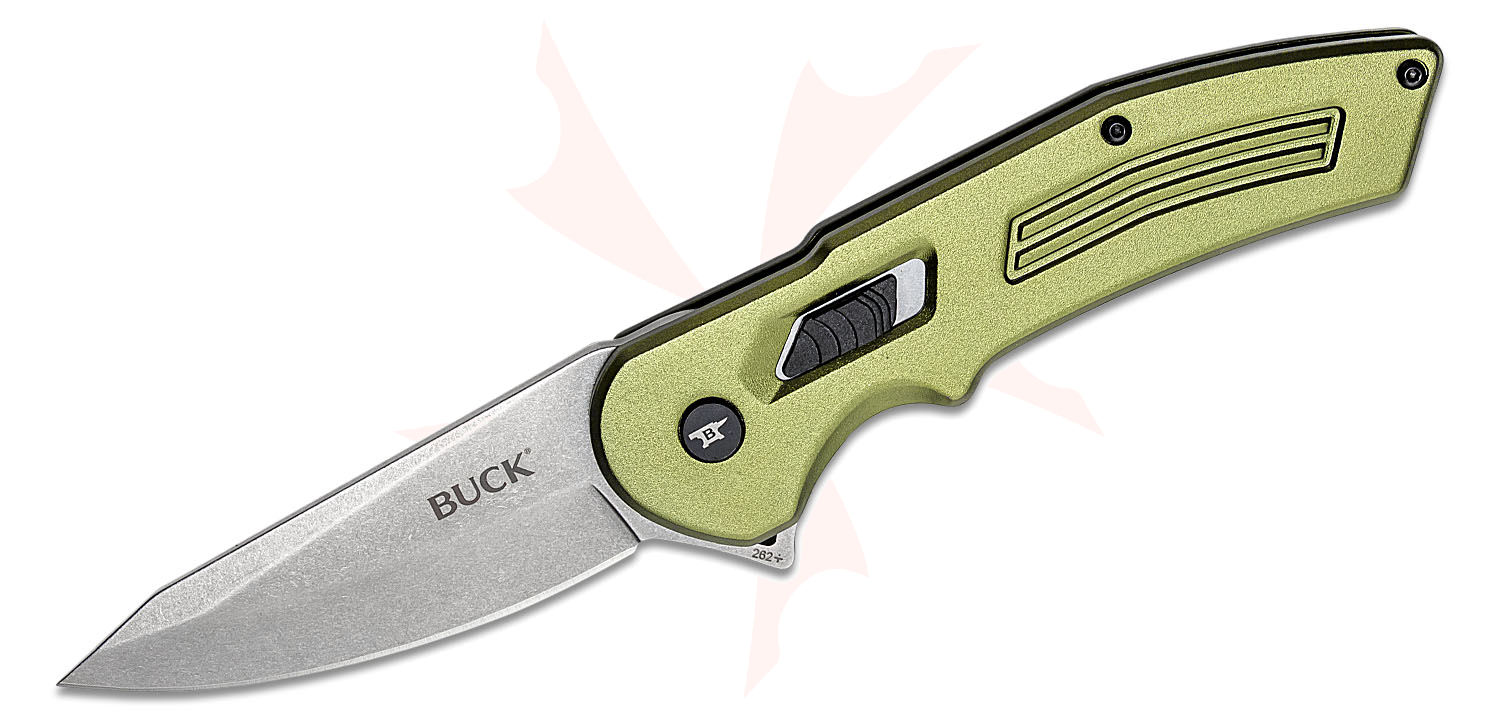 Buck 262 Hexam Assisted Flipper Knife 3.33" Satin Drop Point Blade, OD ...