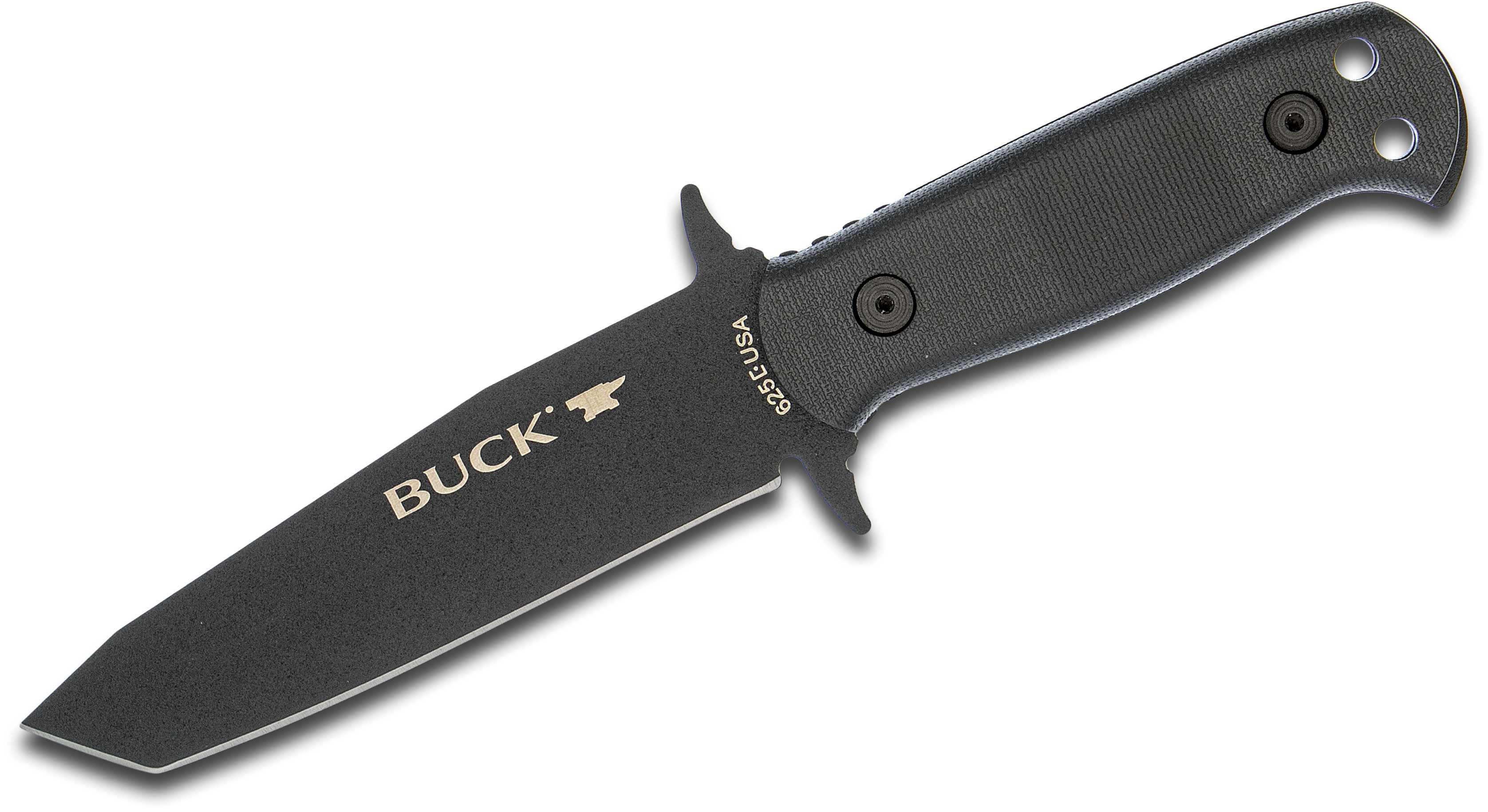 Buck 625 Intrepid-L Fixed 5" Tanto Blade, Reaper Black Handles ...