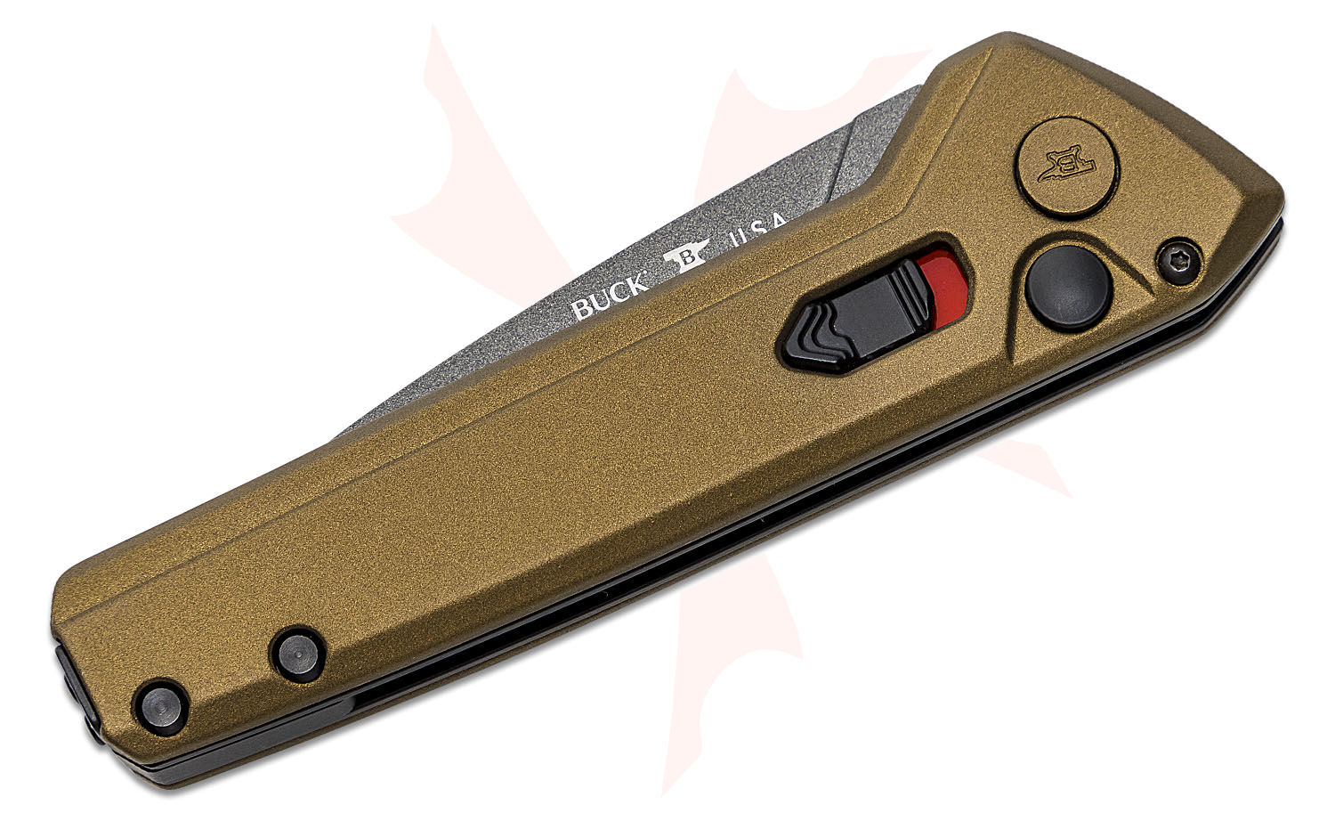 Buck 838 Deploy AUTO Folding Knife 3.25" 154CM Gray Cerakote Drop Point ...