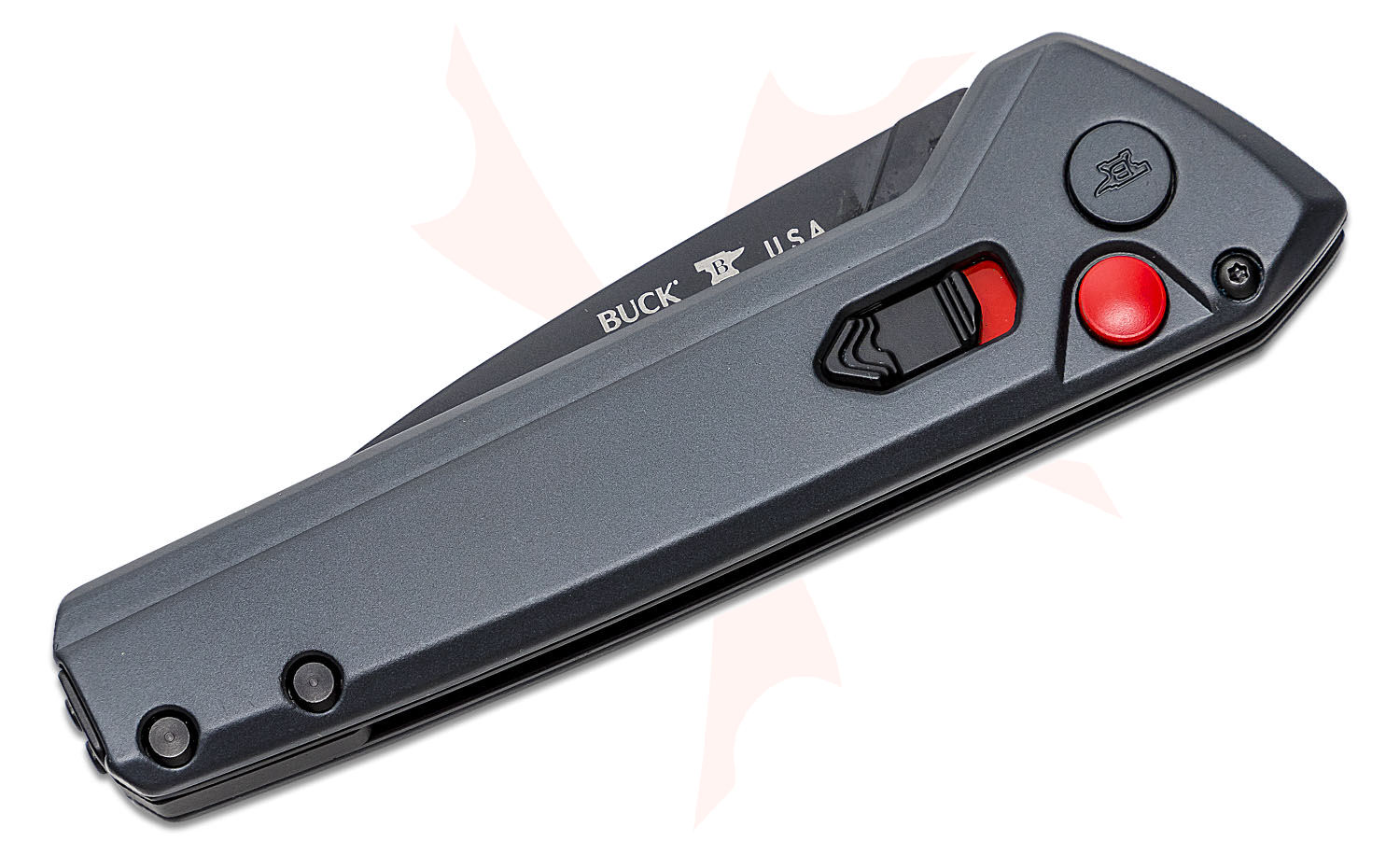 Buck 838 Deploy AUTO Folding Knife 3.25" 154CM Black Cerakote Drop ...