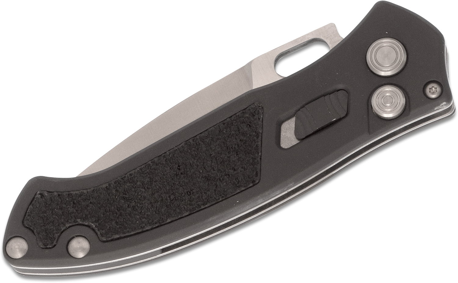 Buck 898 Impact AUTO Folding Knife 3.125" S30V Satin Plain Blade, Black ...
