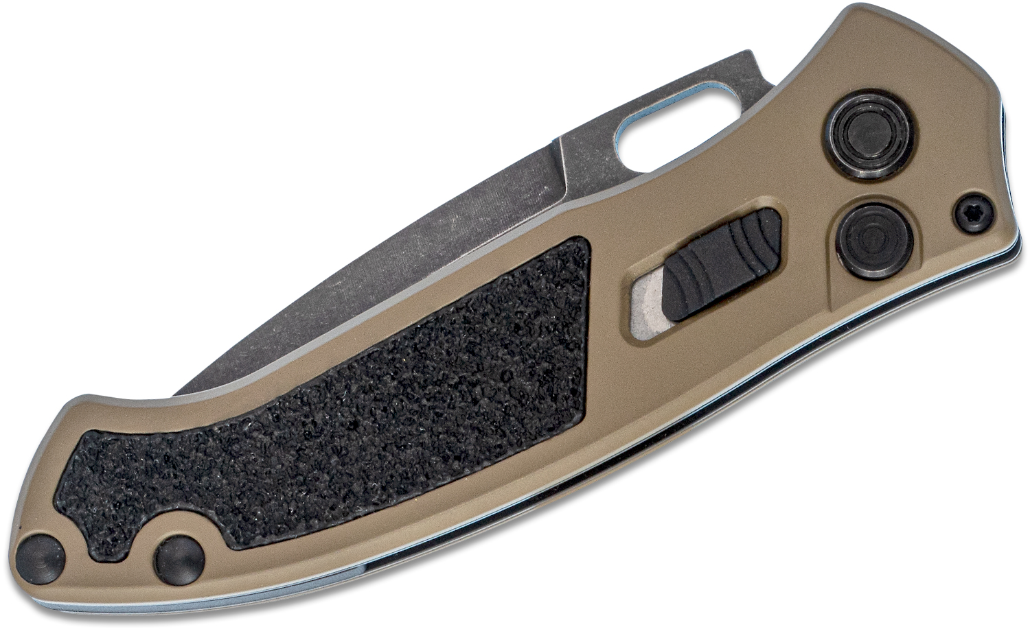 Buck 898 Impact AUTO Folding Knife 3.125" S30V Black Stonewashed Plain ...