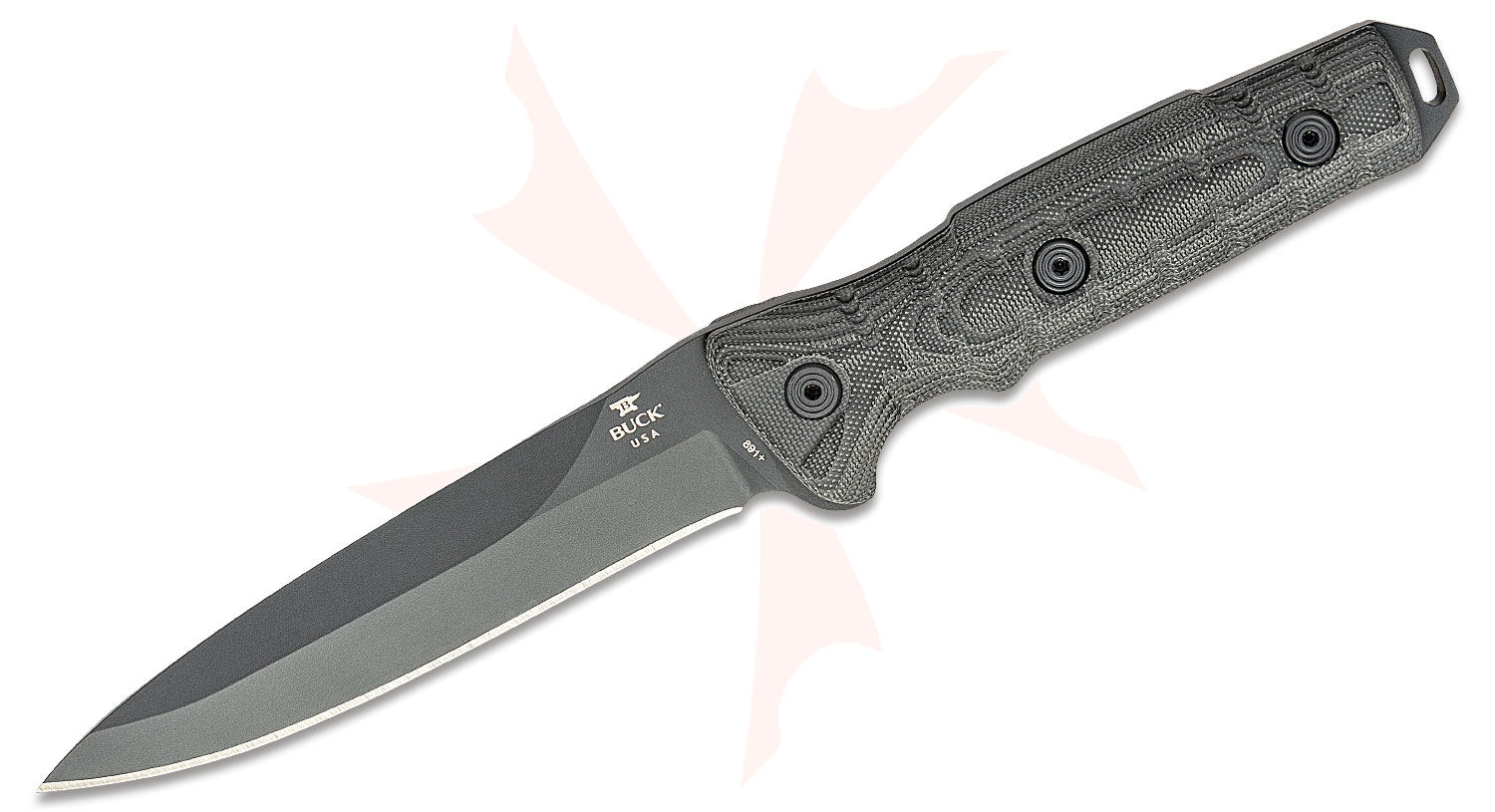Buck 891 GCK Ground Combat Knife Fixed 5.5" 5160 Sniper Gray Spear ...