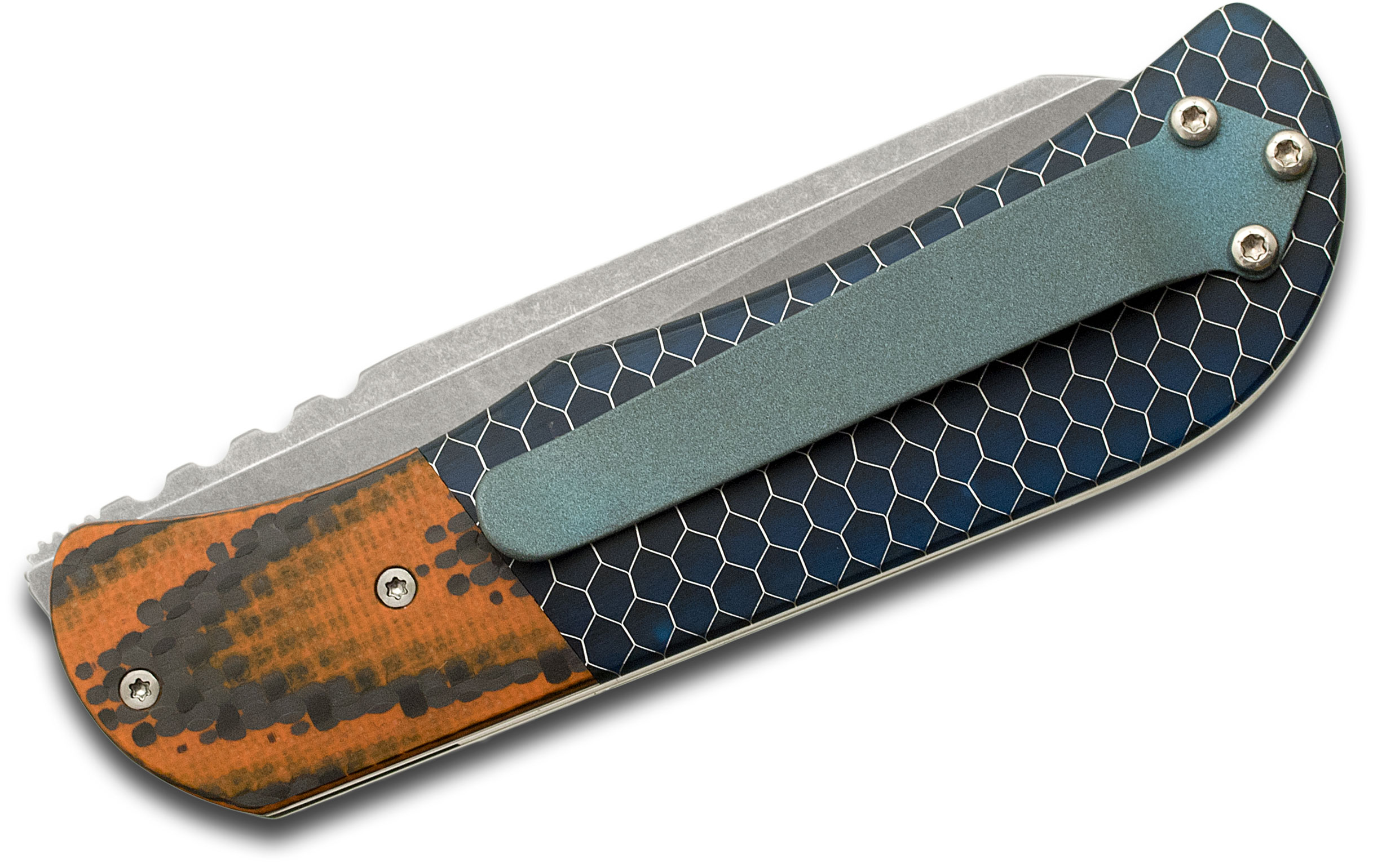 Trevor Burger Custom EXK Plus Front Flipper 2.75" N690 Sheepsfoot Blade ...