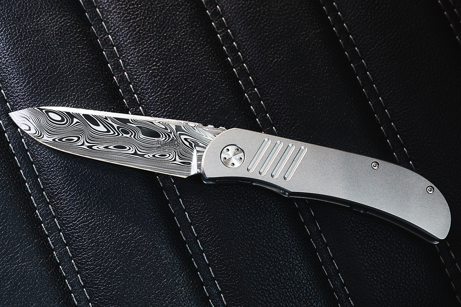 Trevor Burger Custom Large EXK Frame Lock Front Flipper 3.3" Thor ...