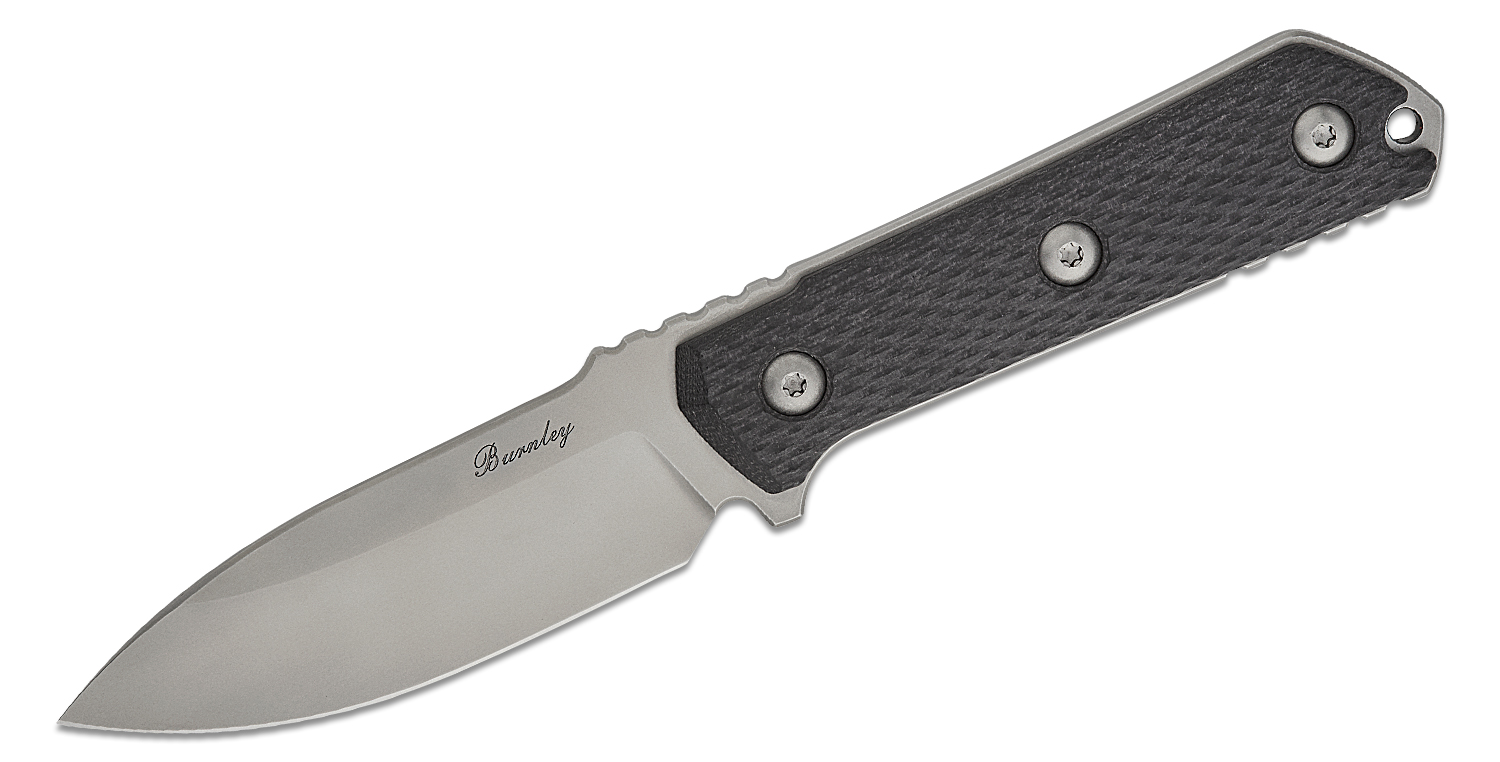 Lucas Burnley Custom Kihoku Prototype Fixed Blade Knife 4" AEB-L Bead ...