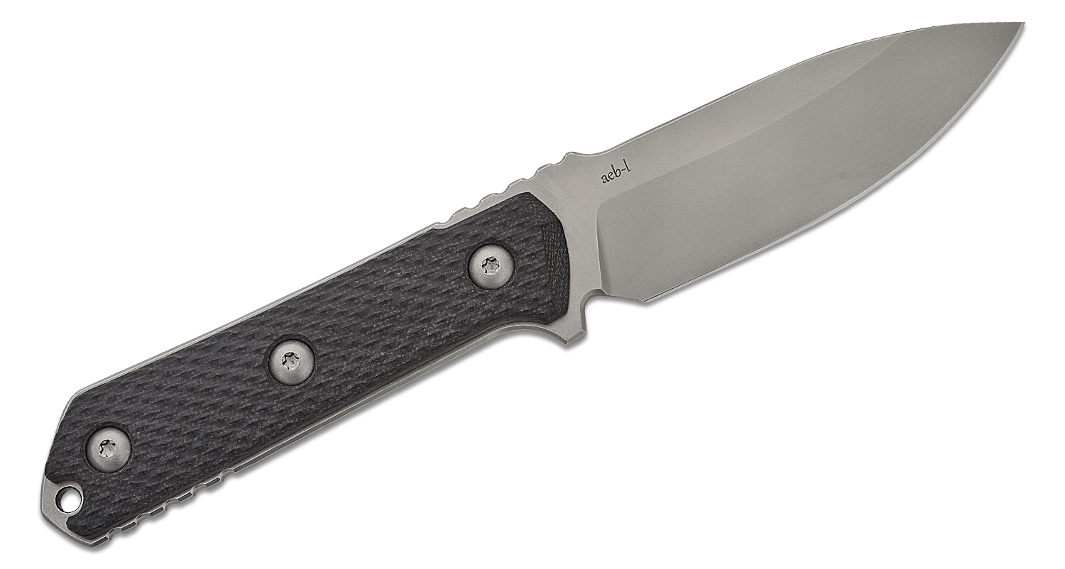 Lucas Burnley Custom Kihoku Prototype Fixed Blade Knife 4" AEB-L Bead ...