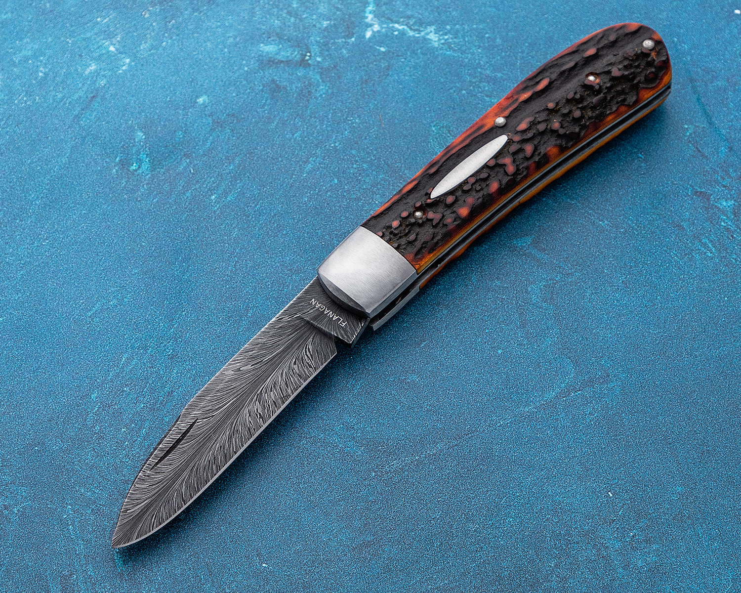 Burt Flanagan Custom Slipjoint Traditional Folding Knife 3.05" Andrew ...