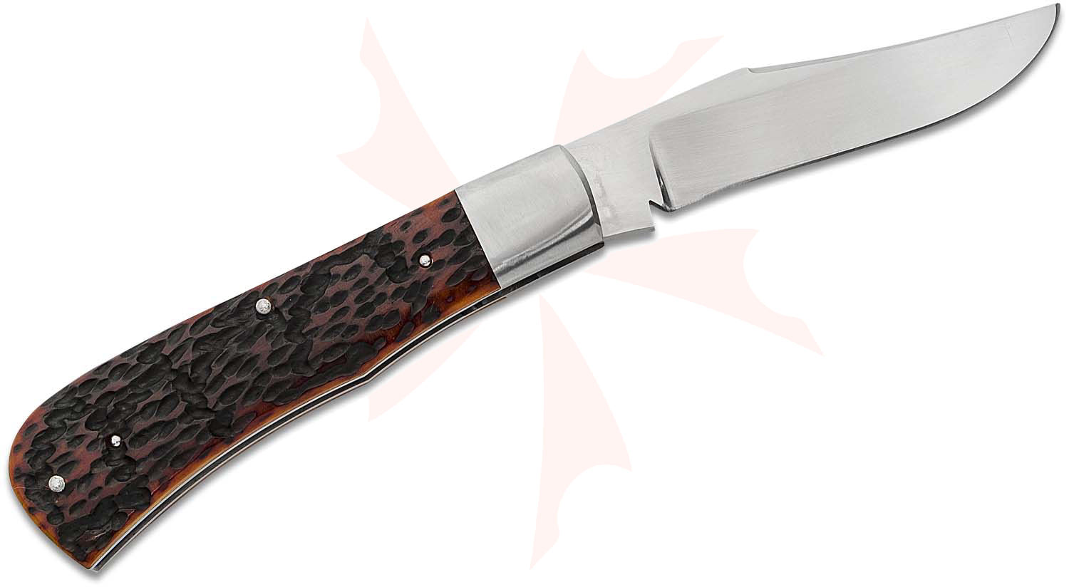 Burt Flanagan Custom Single Blade Trapper Traditional Folding Knife 3. ...