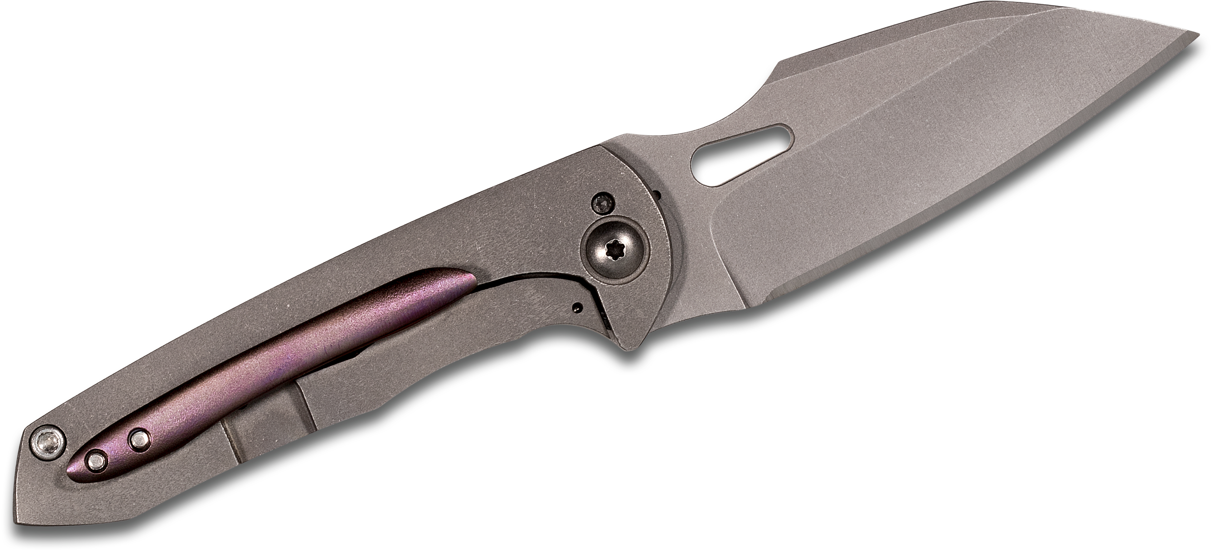 Blackstone Valley Knifeworks Custom Crow Folding Knife 3" Stonewashed ...