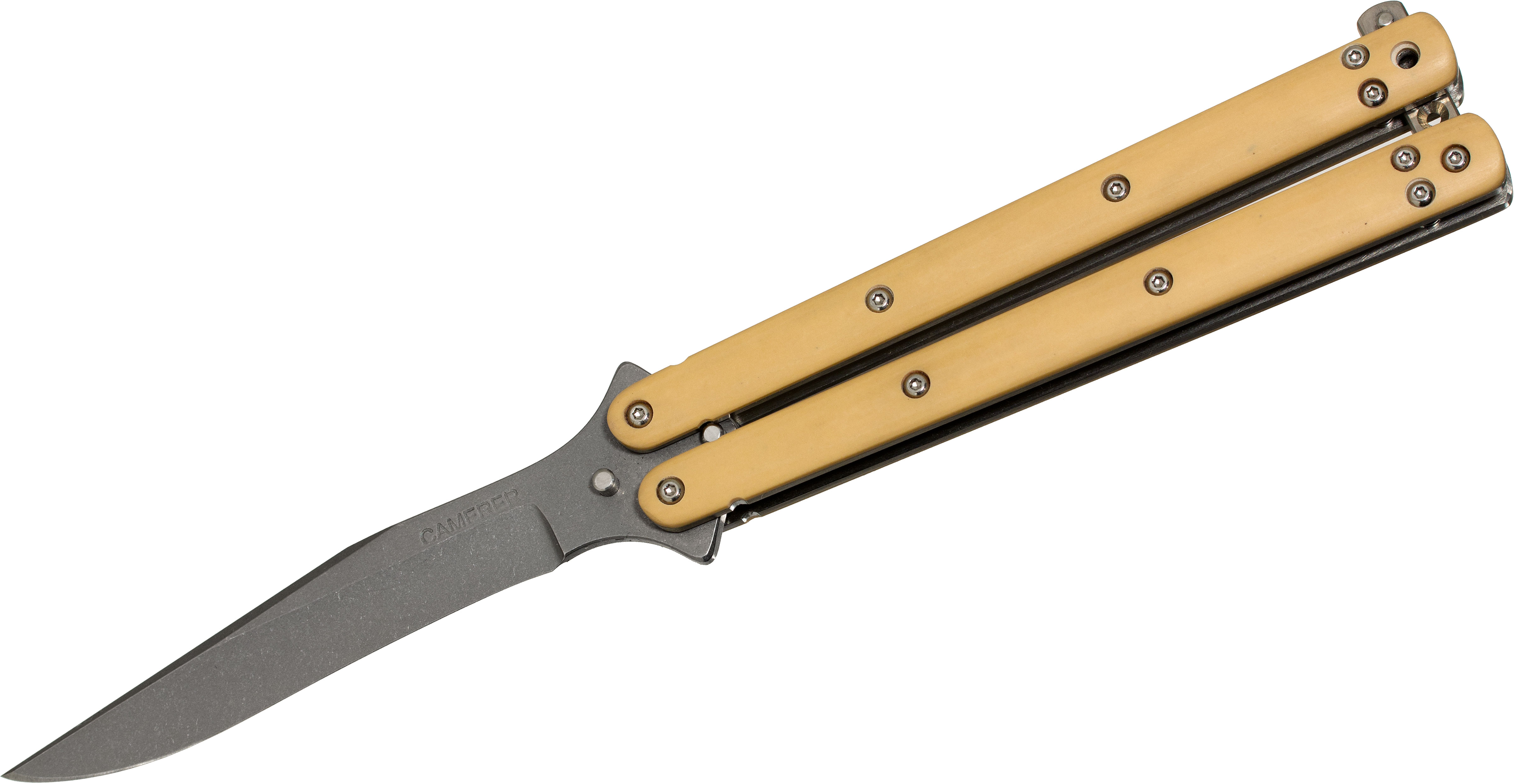 Craig Camerer Custom Bali-Song 4.125" Stonewashed Clip Point Blade ...