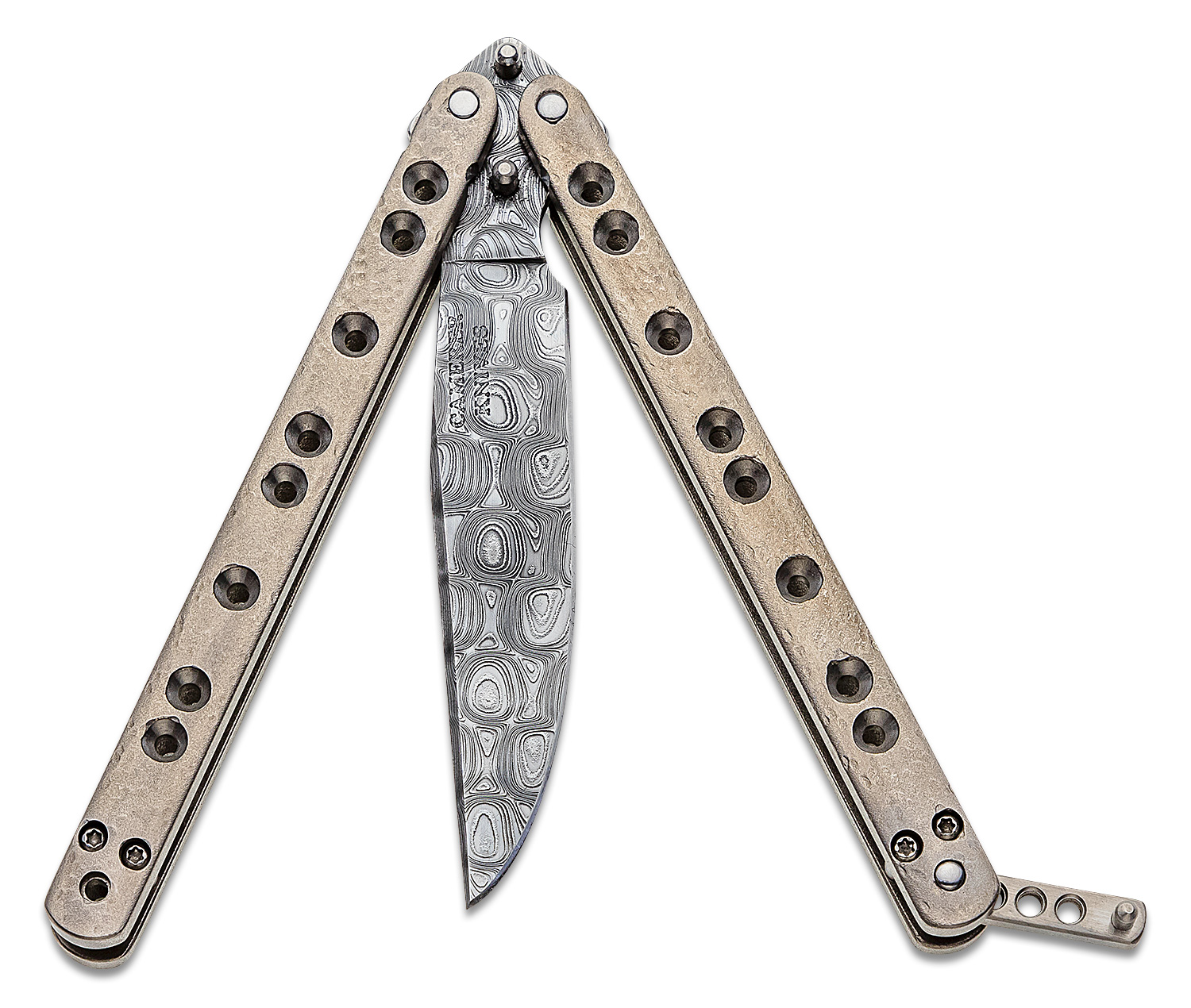 Craig Camerer Custom Balisong Butterfly Knife 4.25" VF Raindrop ...