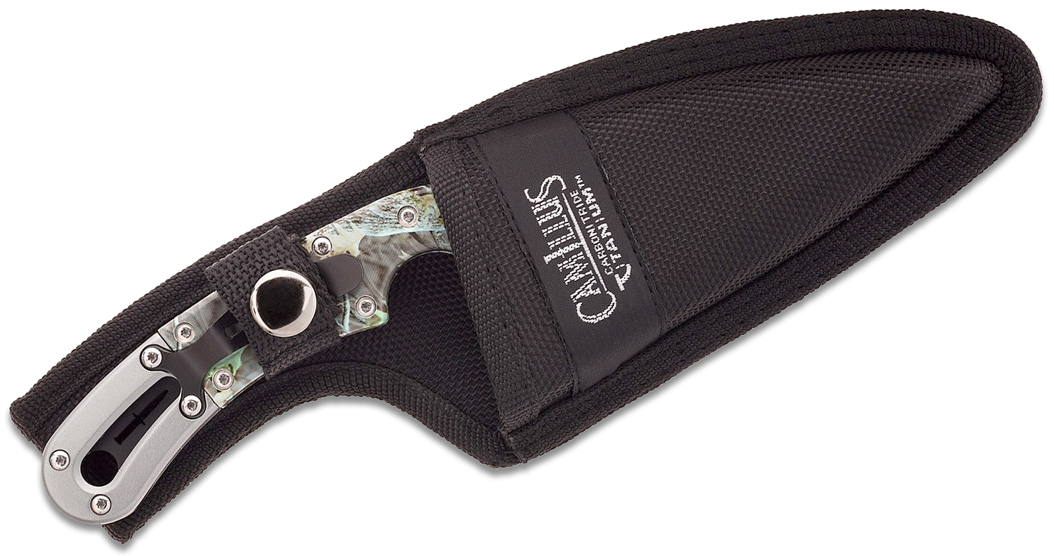 Camillus Dominator Fixed Blade Knife 2.25" AUS-8 Black Drop Point, Camo ...