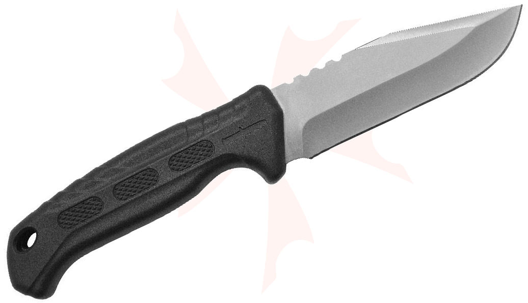 Camillus Hawker Fixed Blade Knife 4" Satin Drop Point, Black ...