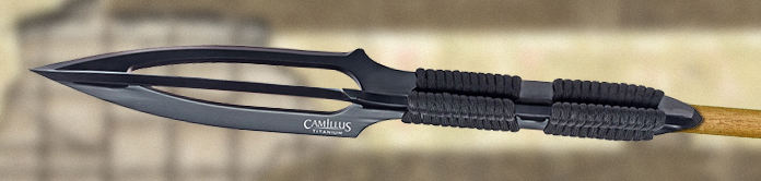 Camillus M12 Bayonet 6" Tri-Edge Blade, Paracord Wrapped Handle ...