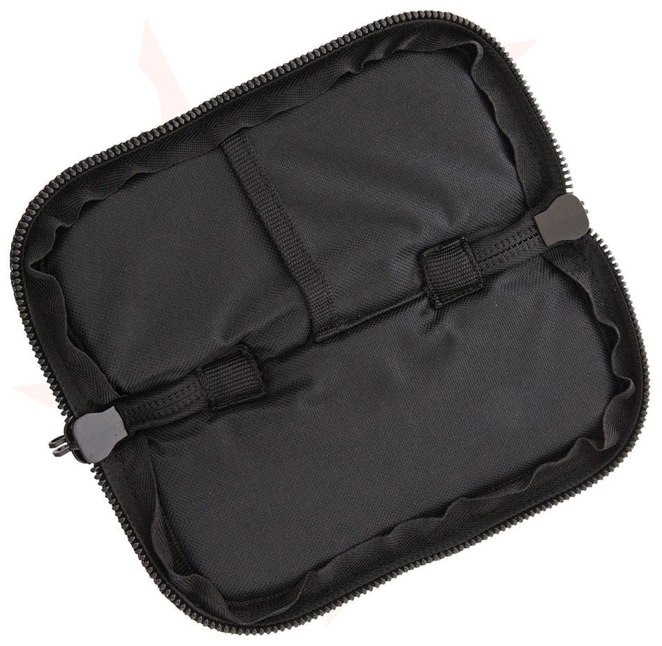 Carry All Heavy Duty Cordura Zipper Knife Pouch 7", Black, Velcro Strip ...