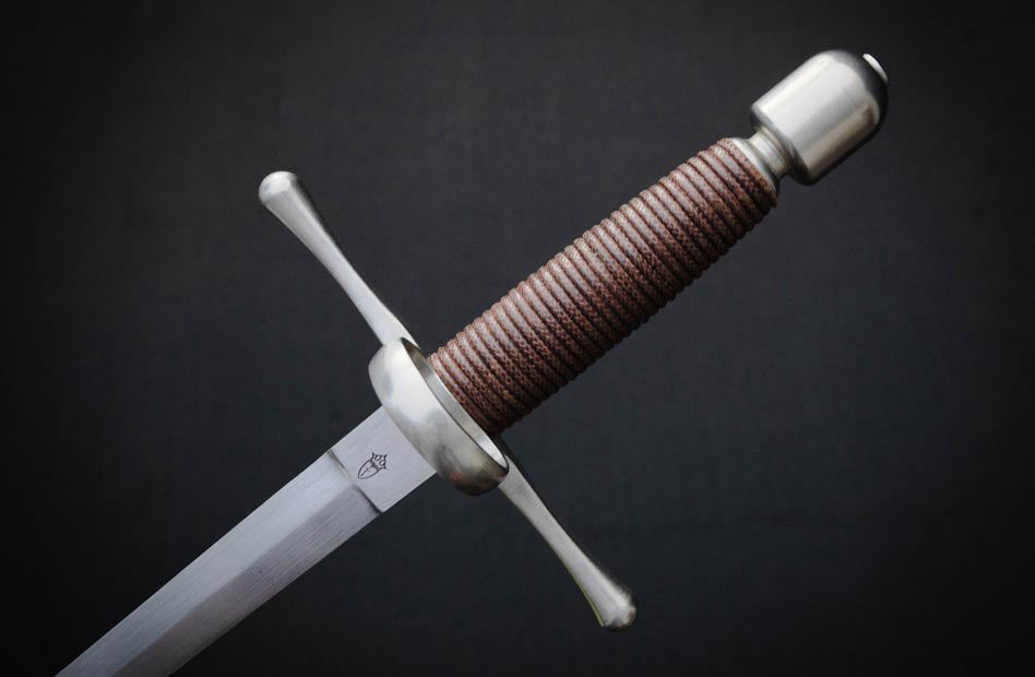 Kingston Arms Main Gauche Dagger 11" High Carbon Steel Blade, Cord ...