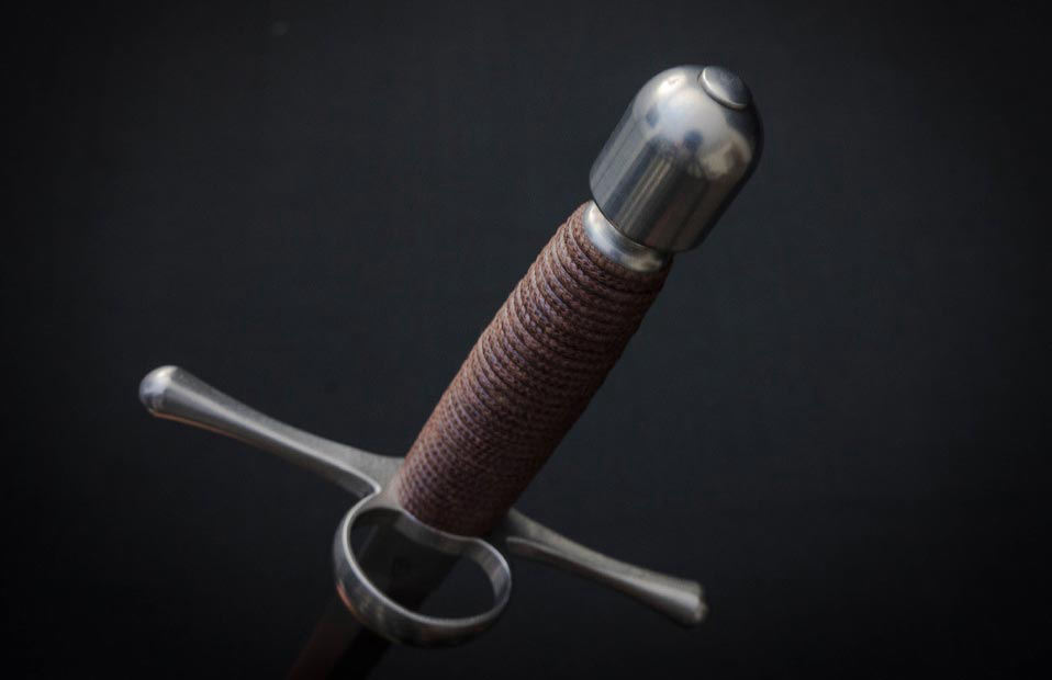 Kingston Arms Main Gauche Dagger 11" High Carbon Steel Blade, Cord ...