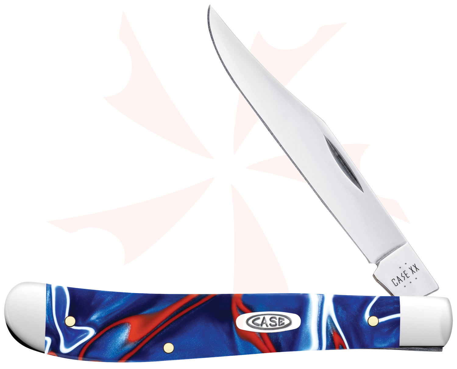 Case Kirinite Patriot Slimline Trapper Pocket Knife 4.13" Closed ...