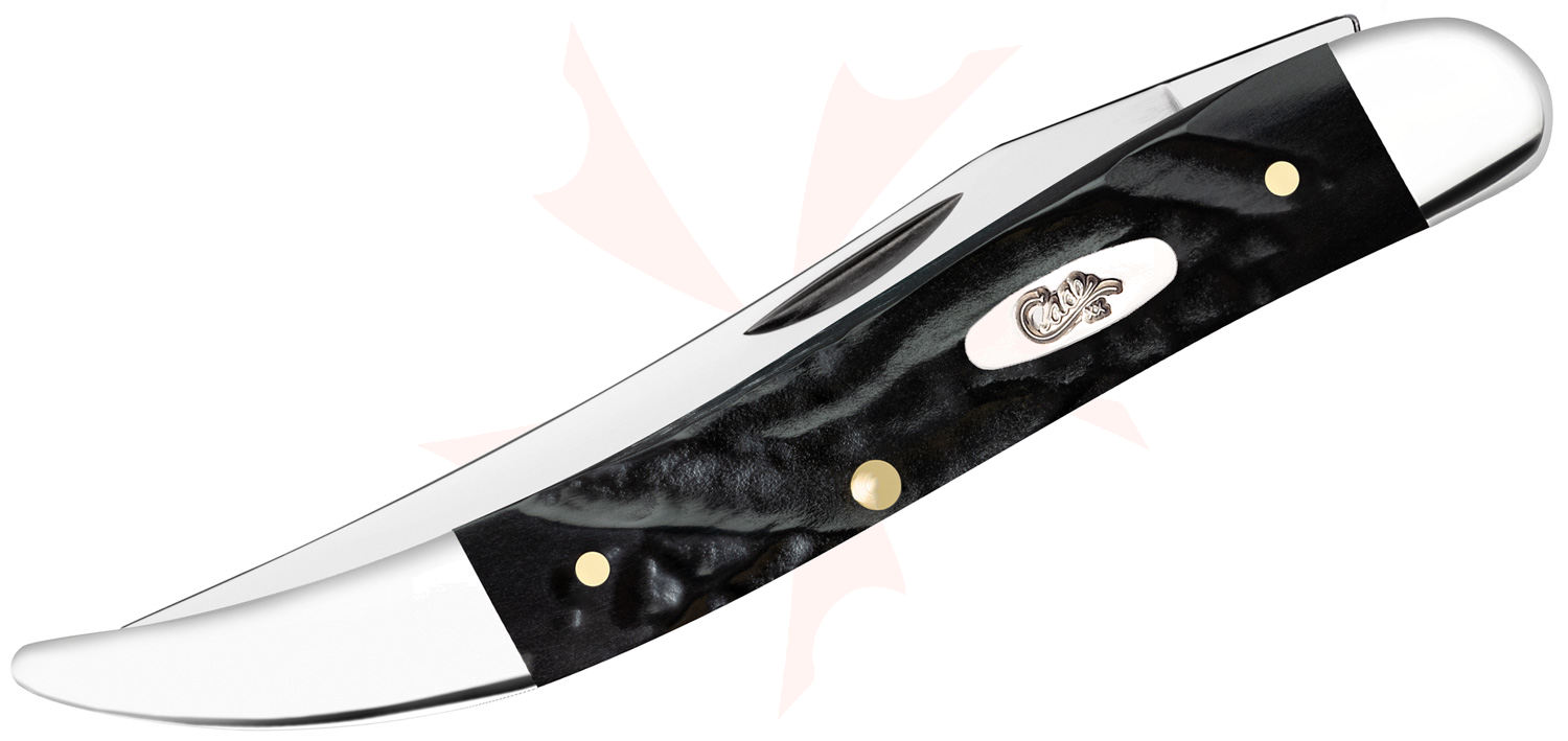 Case Rough Jig Black Synthetic Medium Texas Toothpick Pocket Knife 4.25 ...