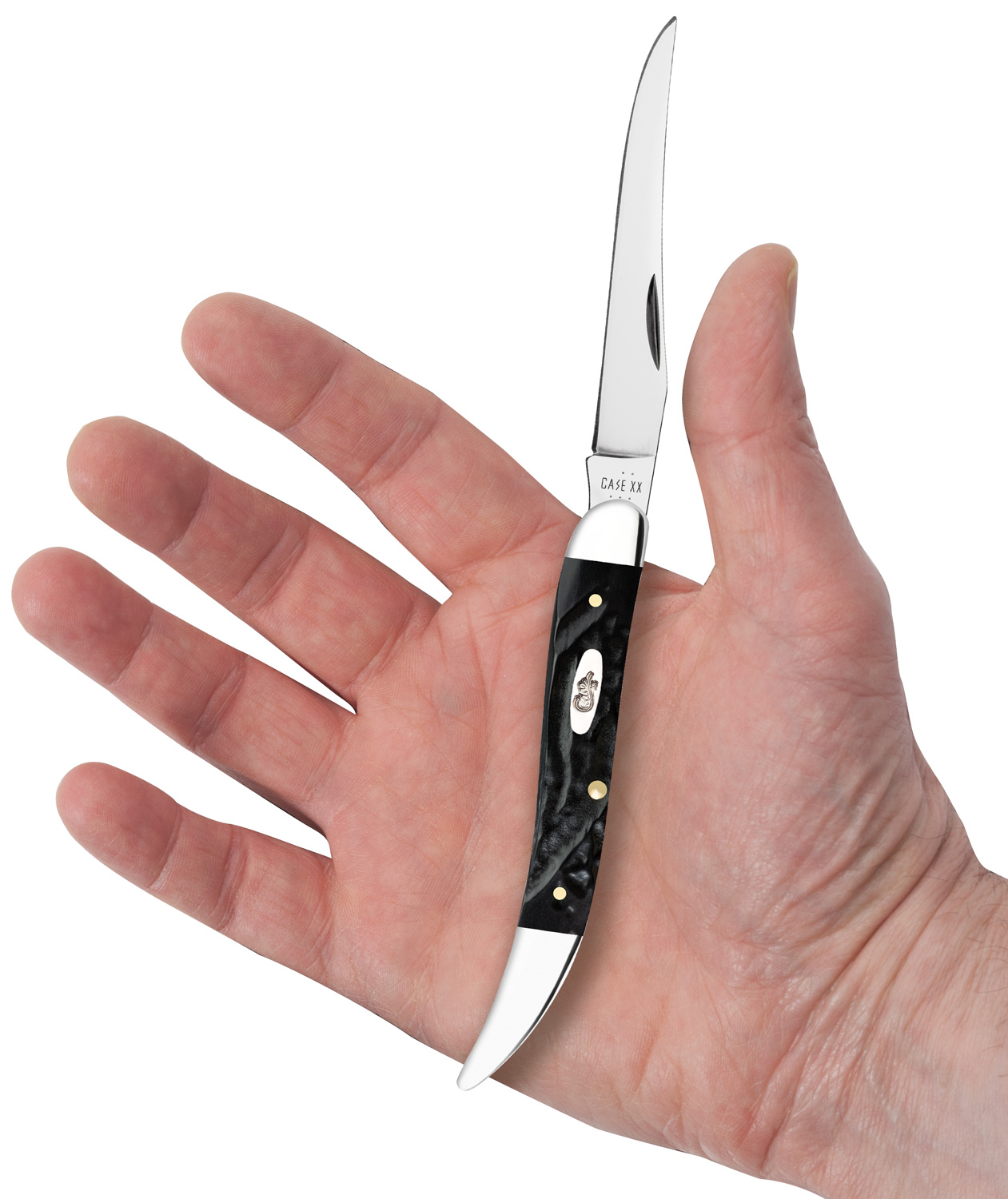 Case Rough Jig Black Synthetic Medium Texas Toothpick Pocket Knife 4.25 ...