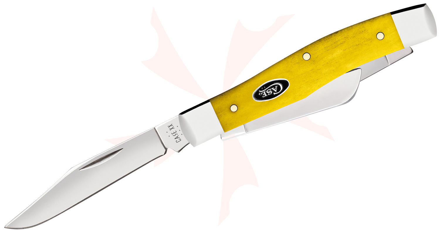 Case Smooth Yellow Bone Medium Stockman Pocket Knife 3.63" Closed ...