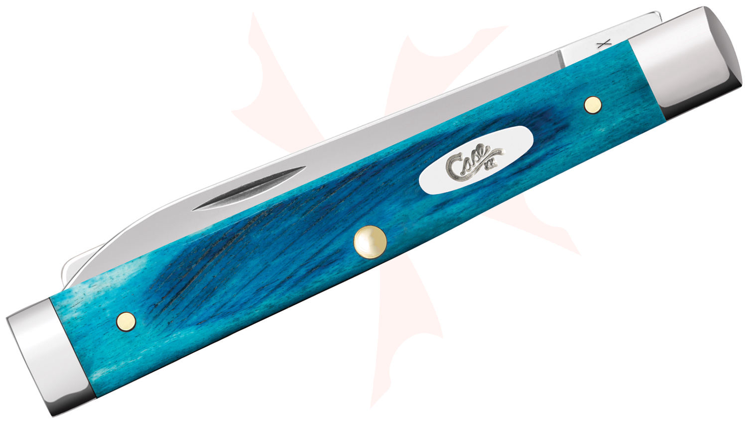 Case Sawcut Jigged Caribbean Blue Bone Baby Doc Pocket Knife 2.88 ...