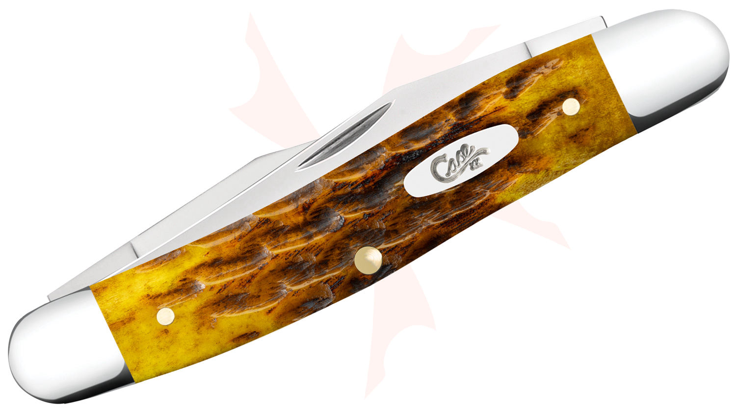 Case Heritage Jig Honeycomb Bone Muskrat Pocket Knife 3.88" Closed ...
