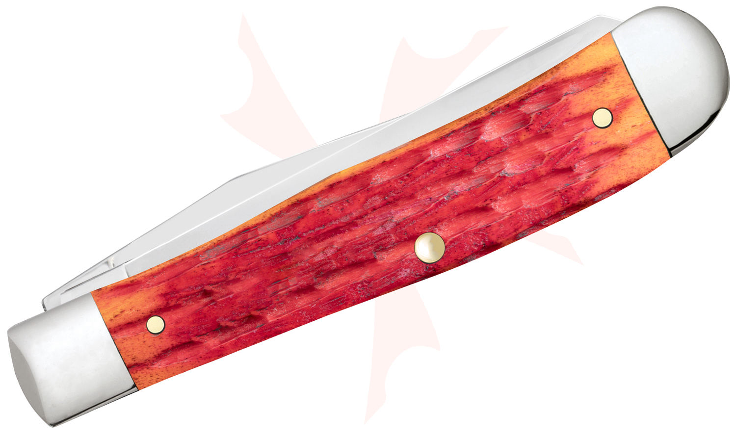 Case Kinfolks Jig Indian Paint Brush Bone Trapper Pocket Knife 4.13 ...