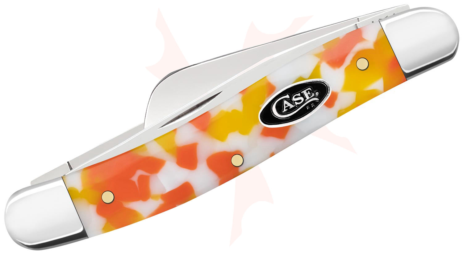 Case Smooth Candy Corn Kirinite Medium Stockman Pocket Knife 3.63 ...