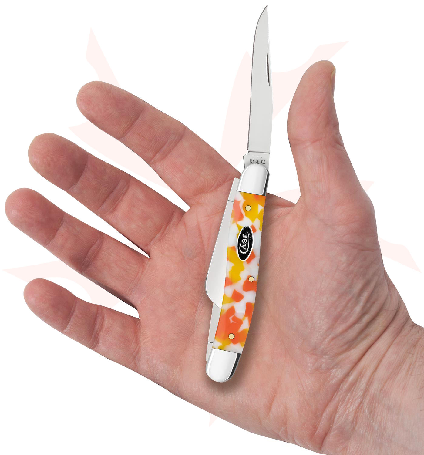 Case Smooth Candy Corn Kirinite Medium Stockman Pocket Knife 3.63 ...