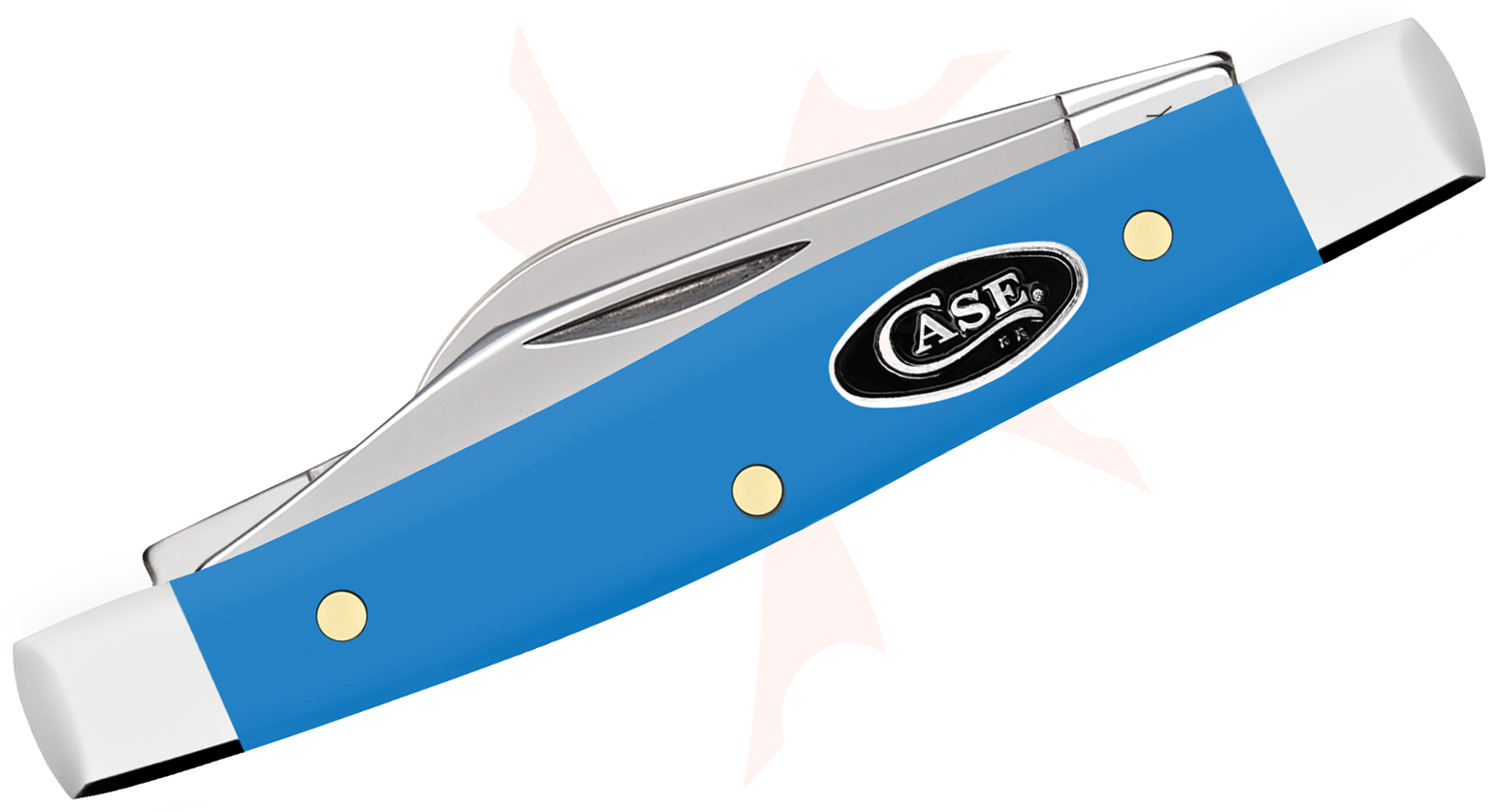 Case Light Blue Synthetic Small Stockman Pocket Knife 2.63" Closed ...