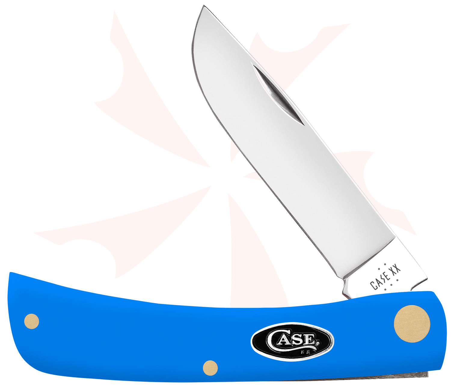 Case Light Blue Synthetic Sod Buster Jr. Pocket Knife 3.63" Closed ...