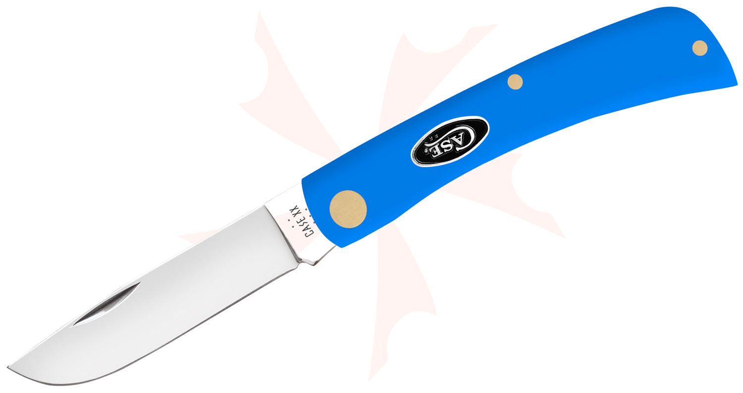 Case Light Blue Synthetic Sod Buster Jr. Pocket Knife 3.63" Closed ...